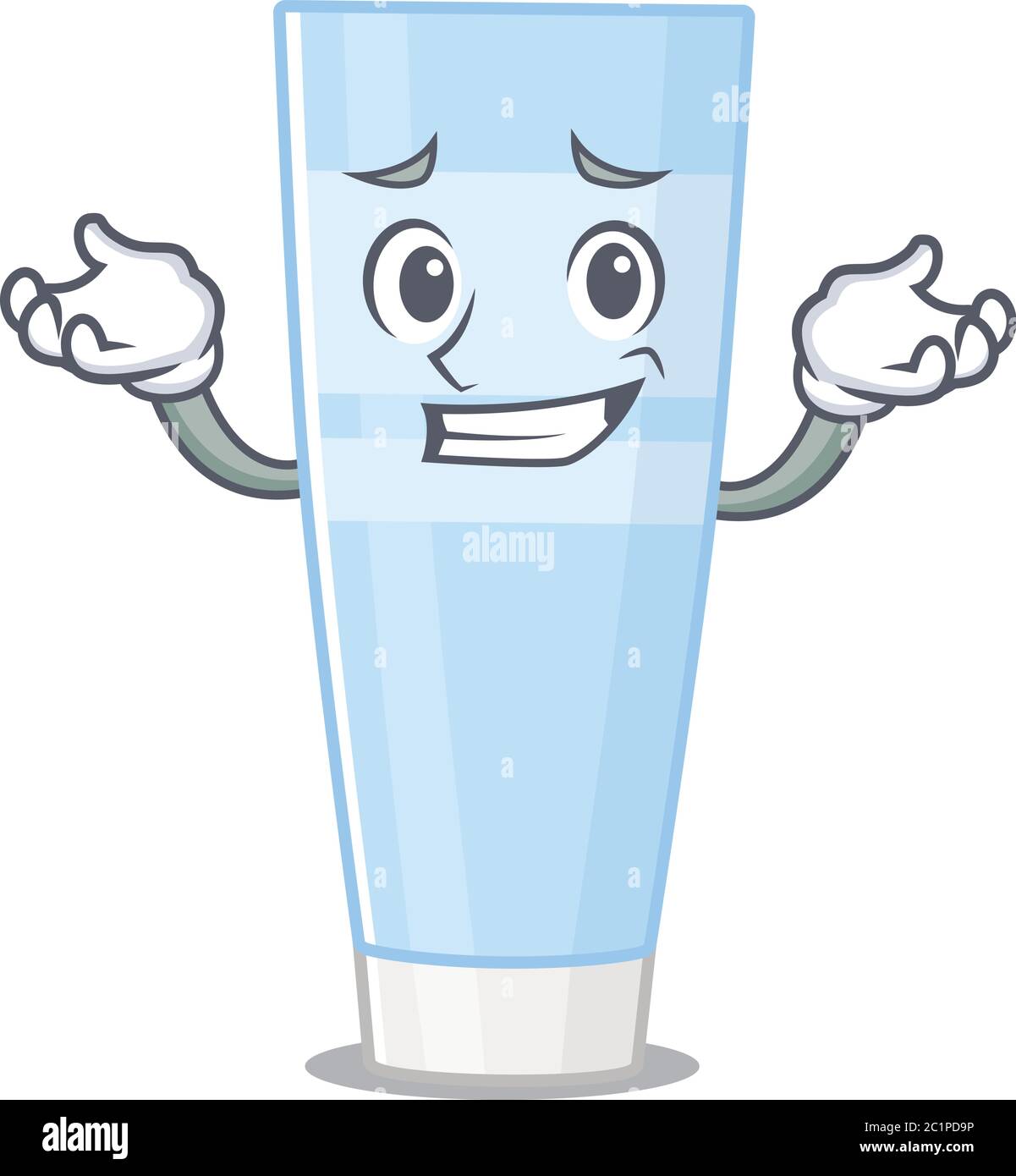 A cute picture of grinning eye cream caricature character Stock Vector ...