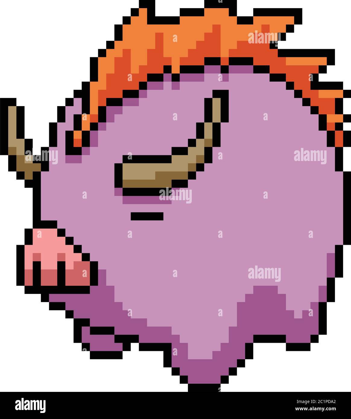 Pig sprite Stock Vector Images - Alamy