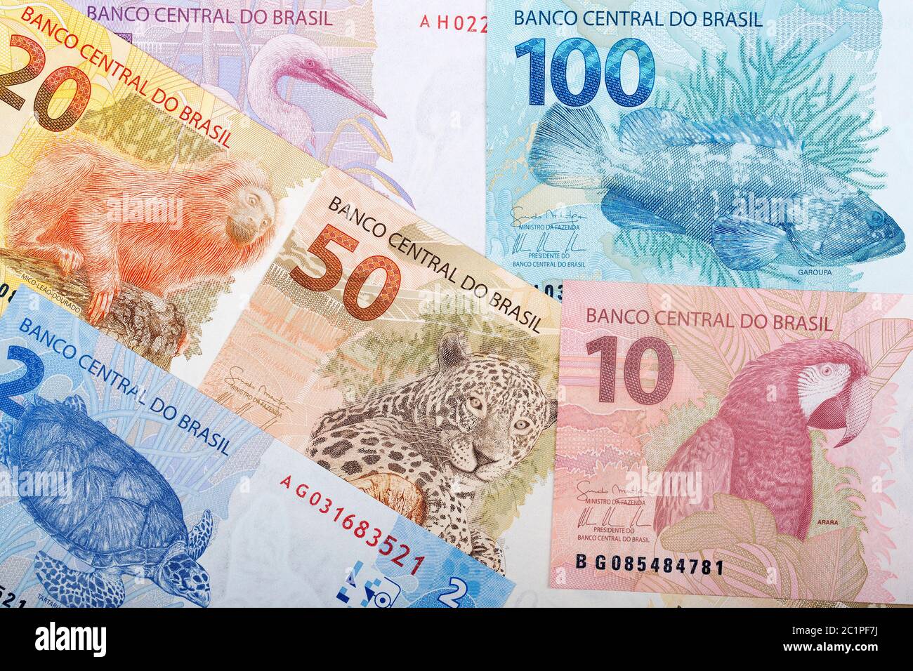 Brazilian paper currency notes hi-res stock photography and images - Alamy