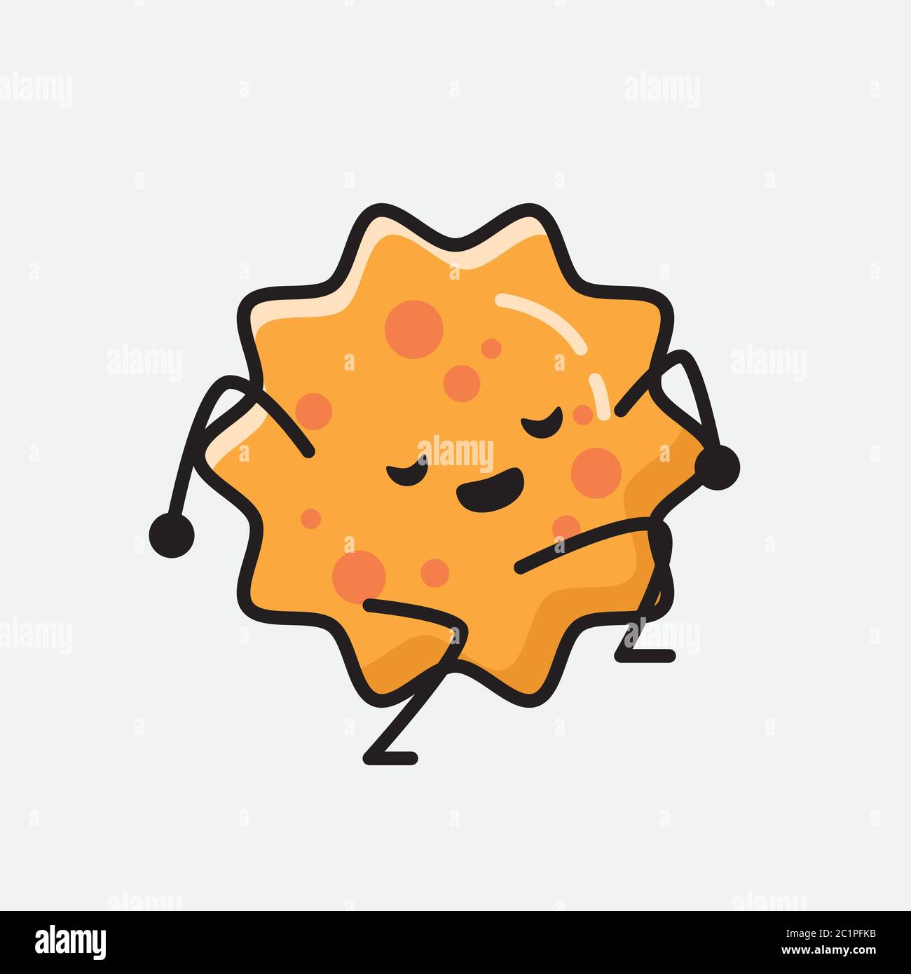 An illustration of Cute Virus Mascot Vector Character in Flat Design ...
