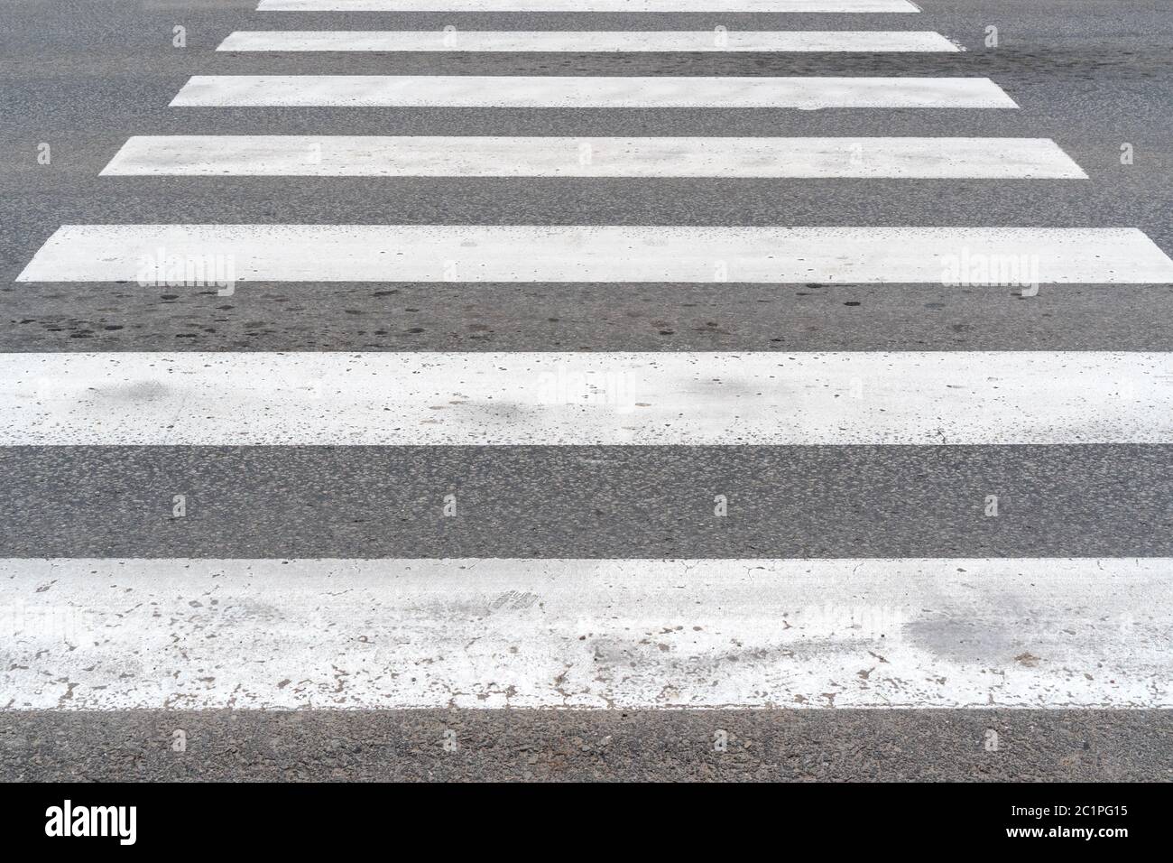 White crosswalk on asphalt Stock Photo - Alamy