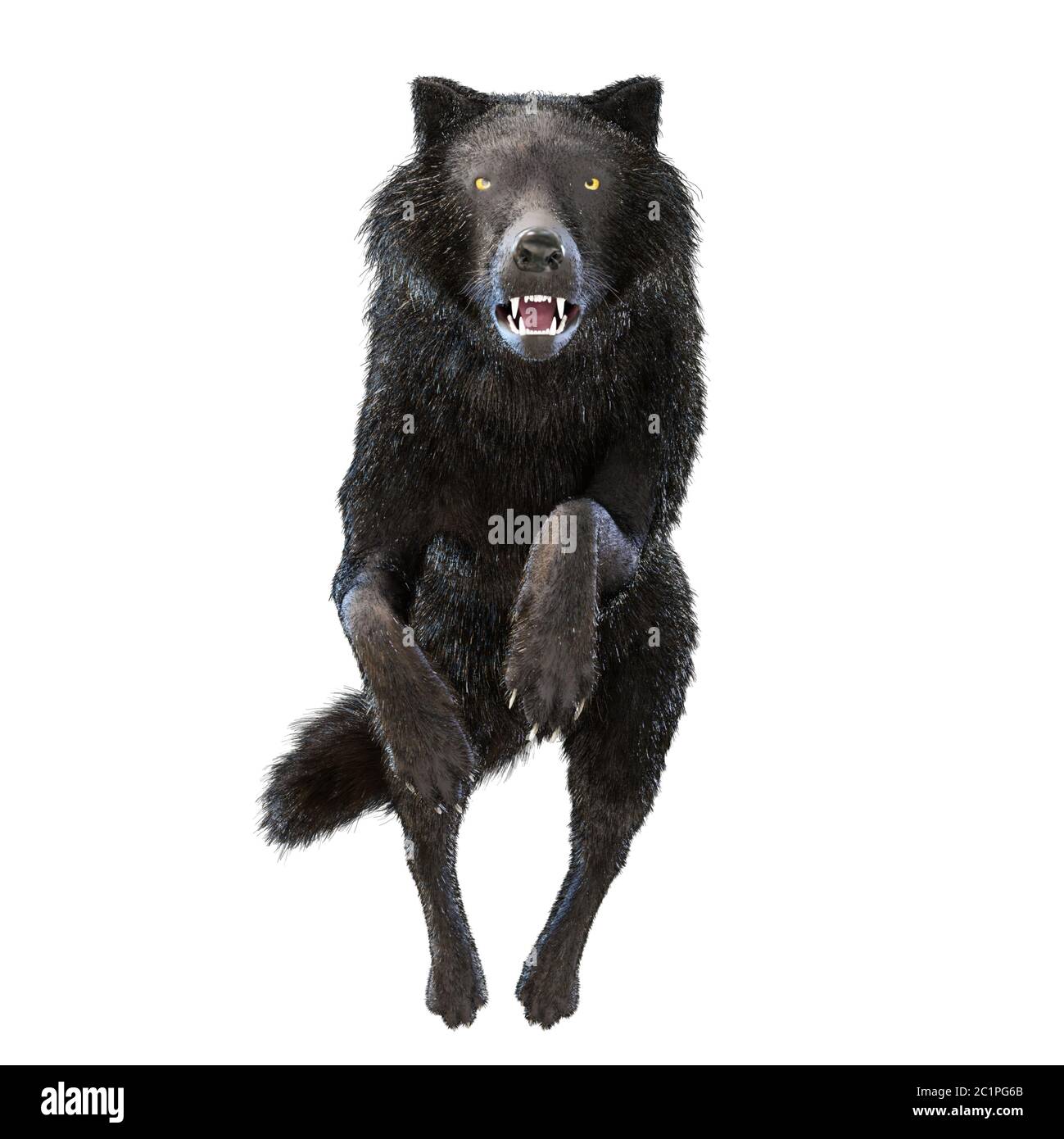 Digital 3D Illustration of a Wolf Stock Photo - Alamy