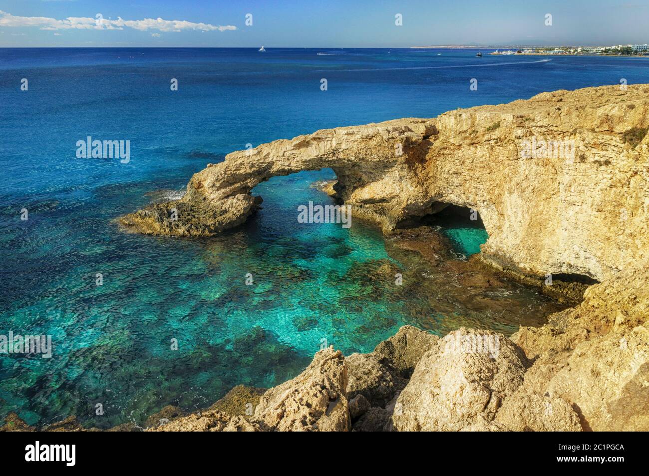 Beautiful natural rock arch near of Ayia Napa, Cavo Greco and Protaras ...