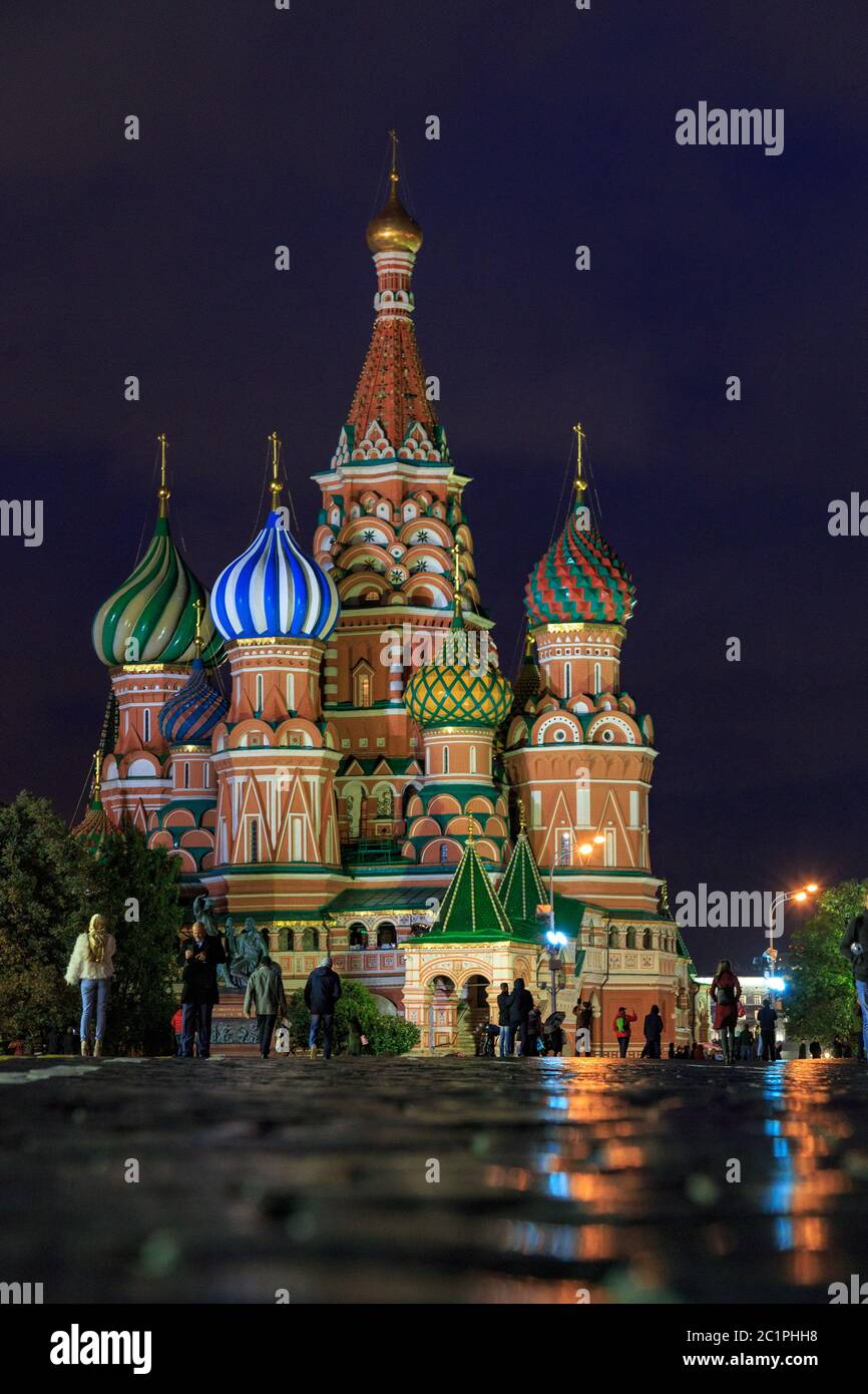 Moscow, Russia. October 4, 2018: St. Basil's Church in Red Square ...
