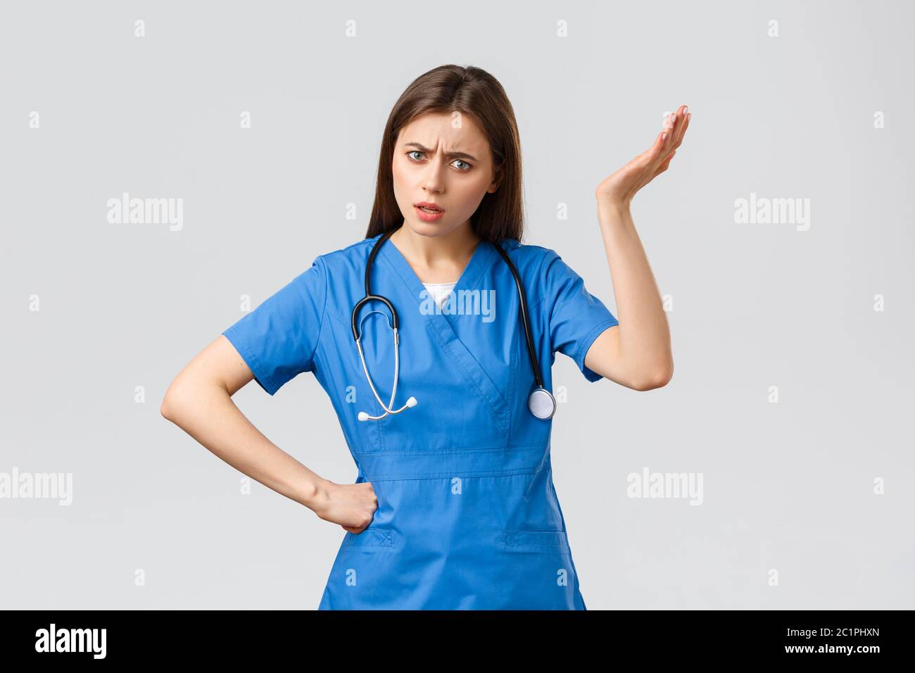 Medical workers, healthcare, covid-19 and vaccination concept ...