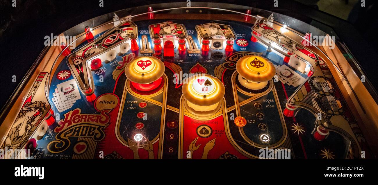 Pinball table hi-res stock photography and images - Alamy