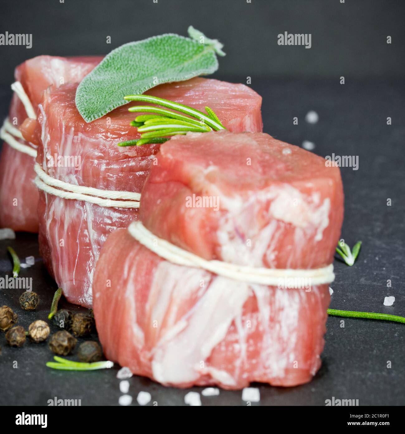 Pork loin roast fillet steak meat food hi-res stock photography and ...