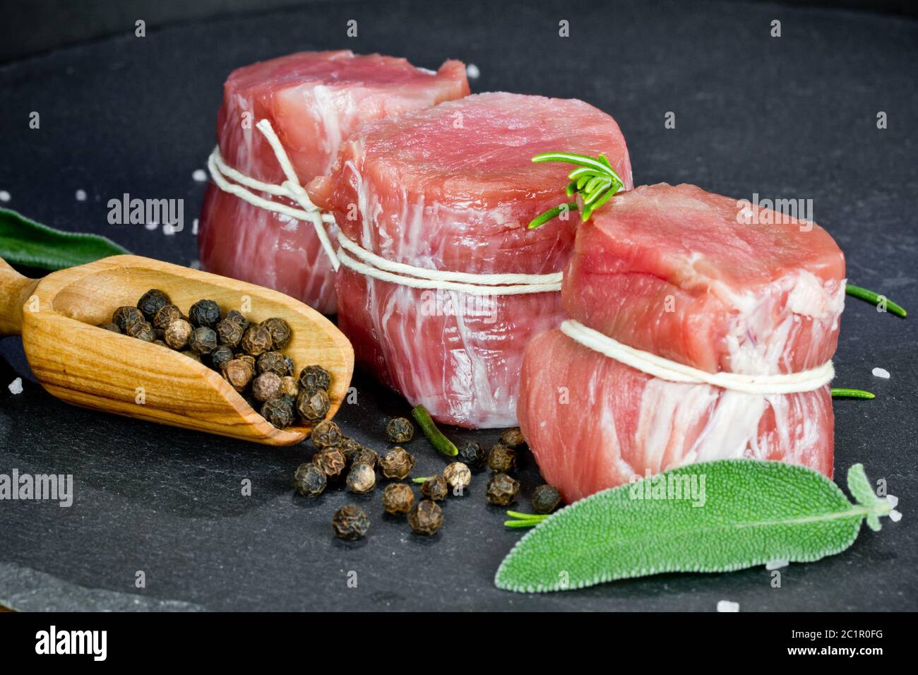 Pork loin roast fillet steak meat food hi-res stock photography and ...