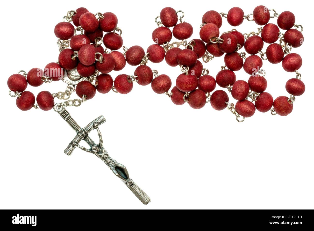 Religious rosary isolated on white Stock Photo - Alamy
