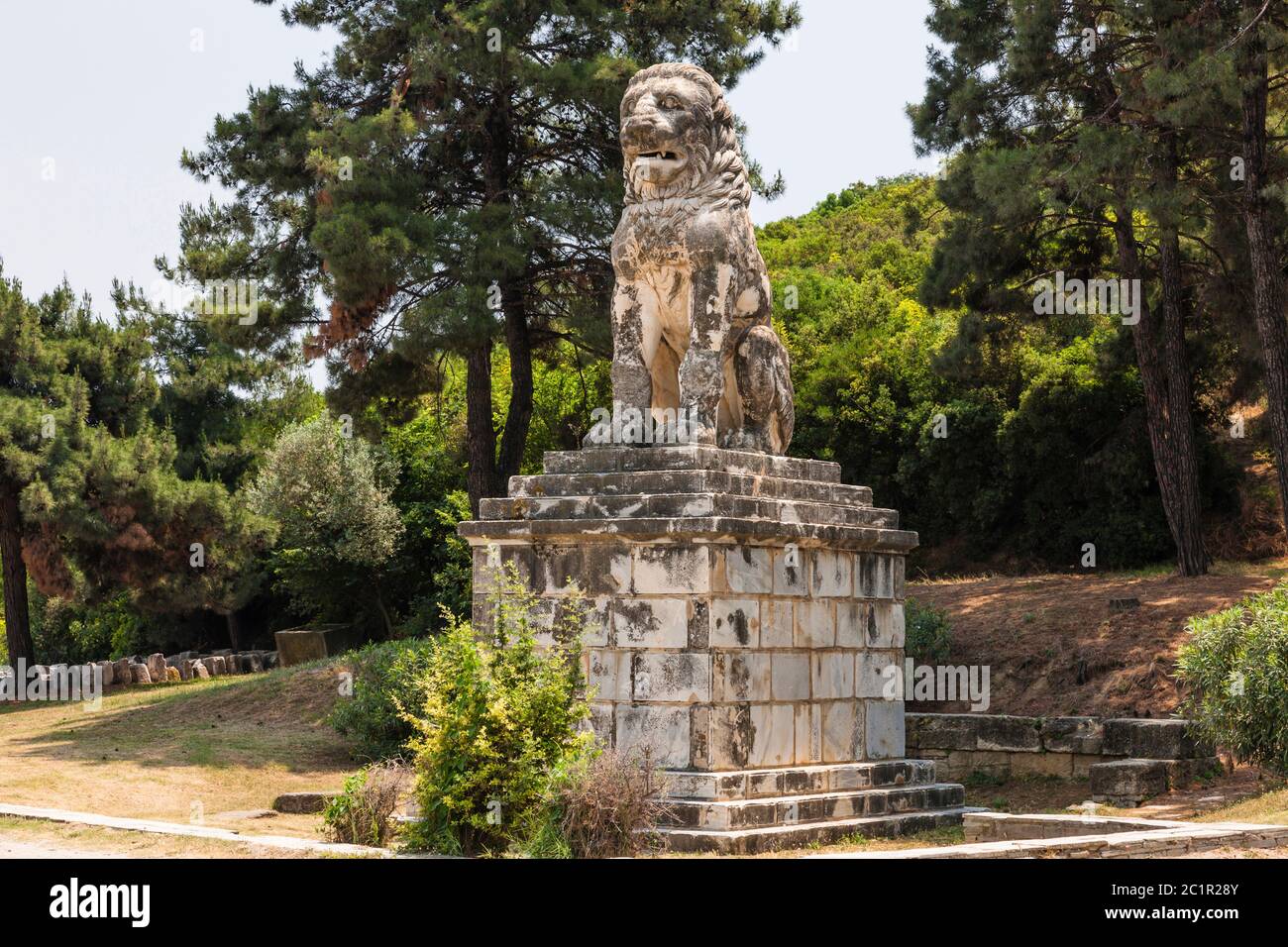 The Lion of Amphipolis,4th century BC, ancient Amphipolis,Amfipoli ...