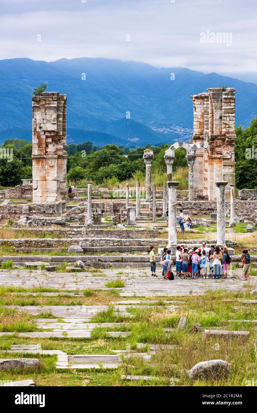 Basilica, Archaeological Site of Philippi, King Philip II Filippoi ...