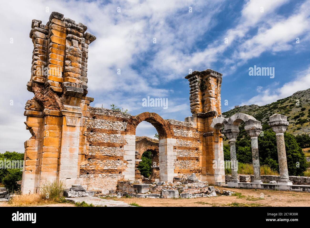 Basilica, Archaeological Site of Philippi, King Philip II Filippoi ...