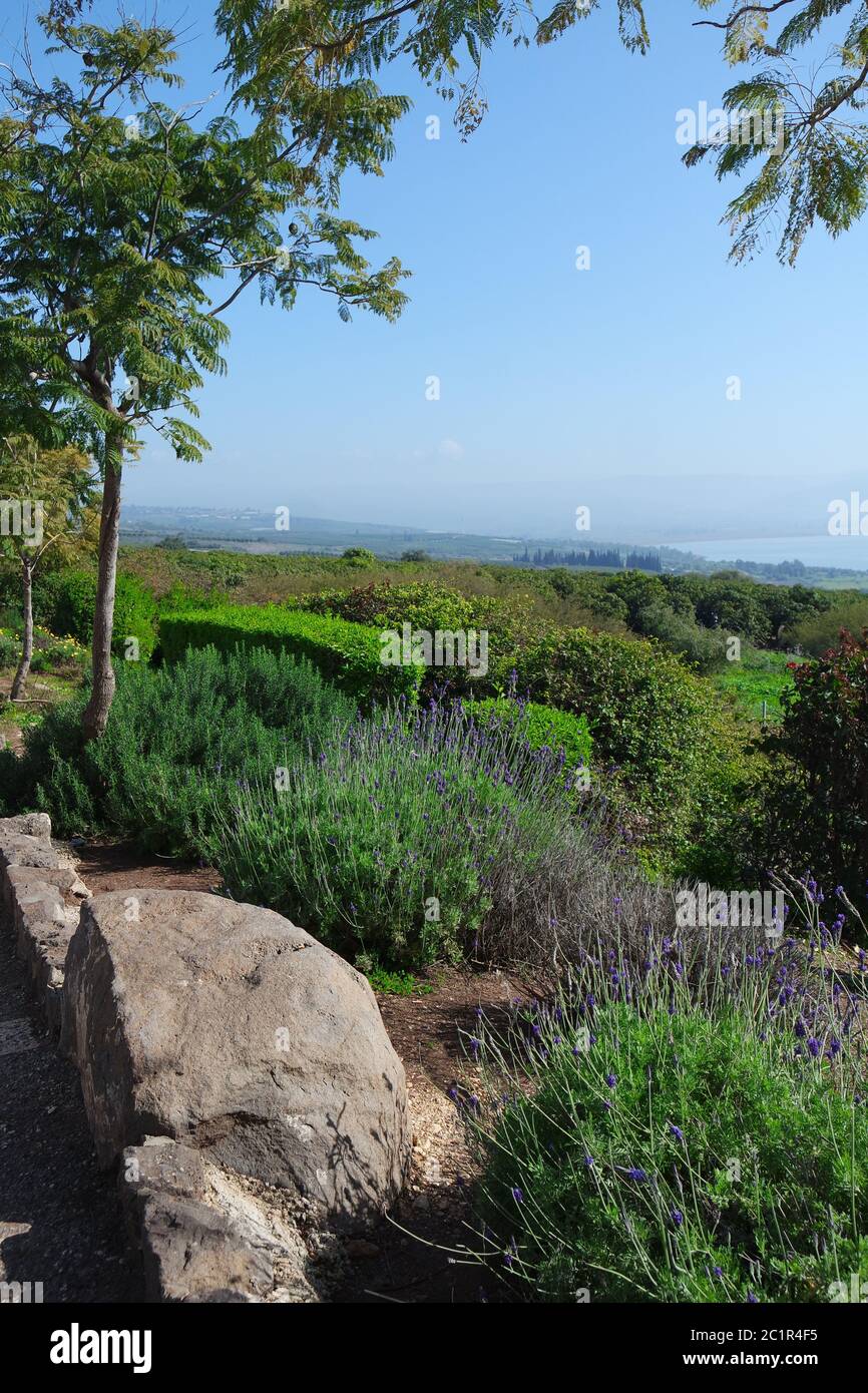 Mount of the Beatitudes, Israel Stock Photo - Alamy