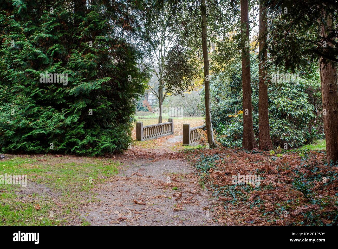 Old Stone Bridge in a green park Stock Photo - Alamy