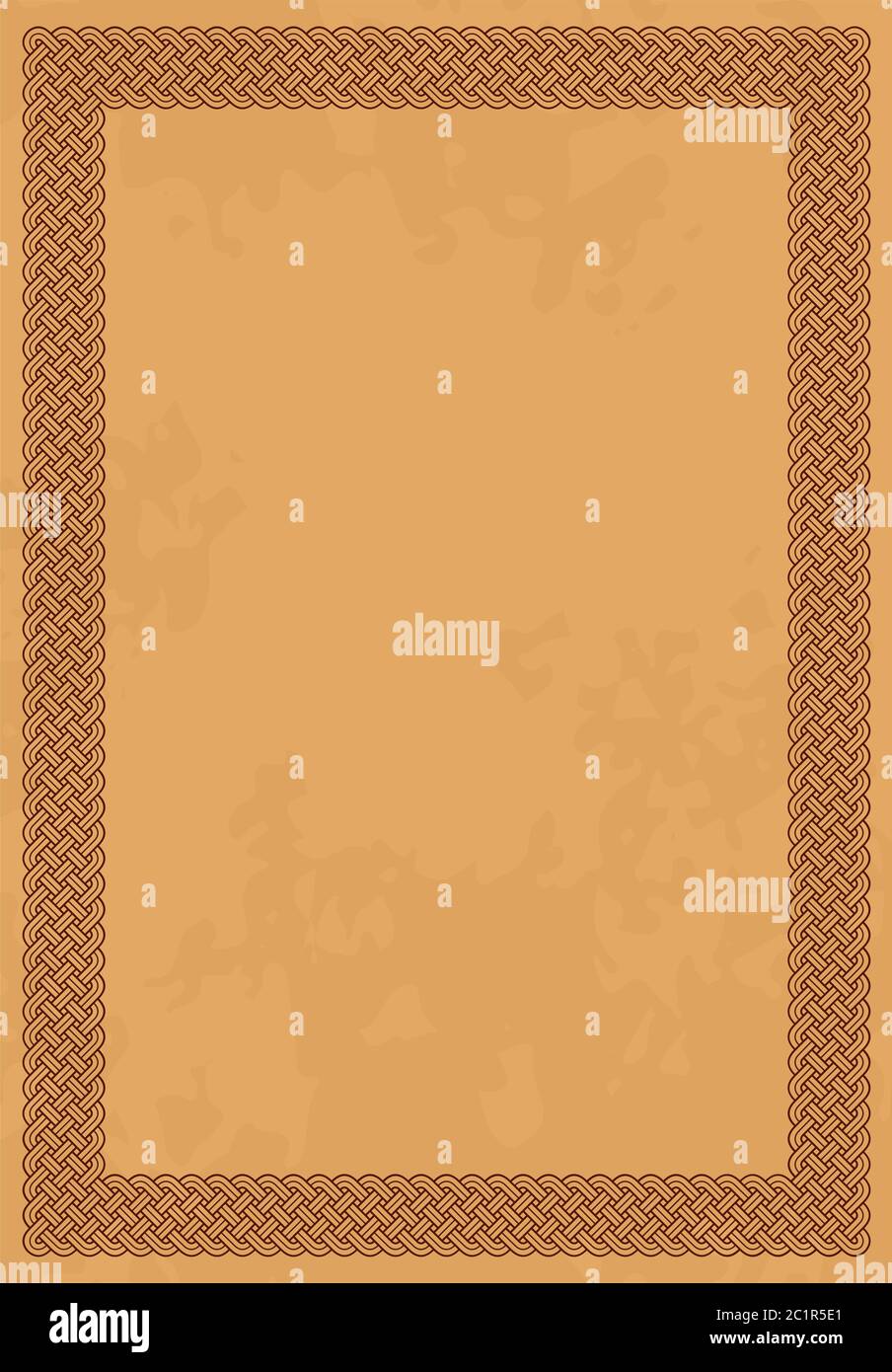 Retro flat template decorative frame. Old page Stock Vector Image & Art ...