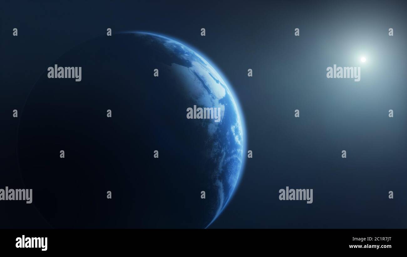 Planet Earth done with NASA textures Stock Photo - Alamy