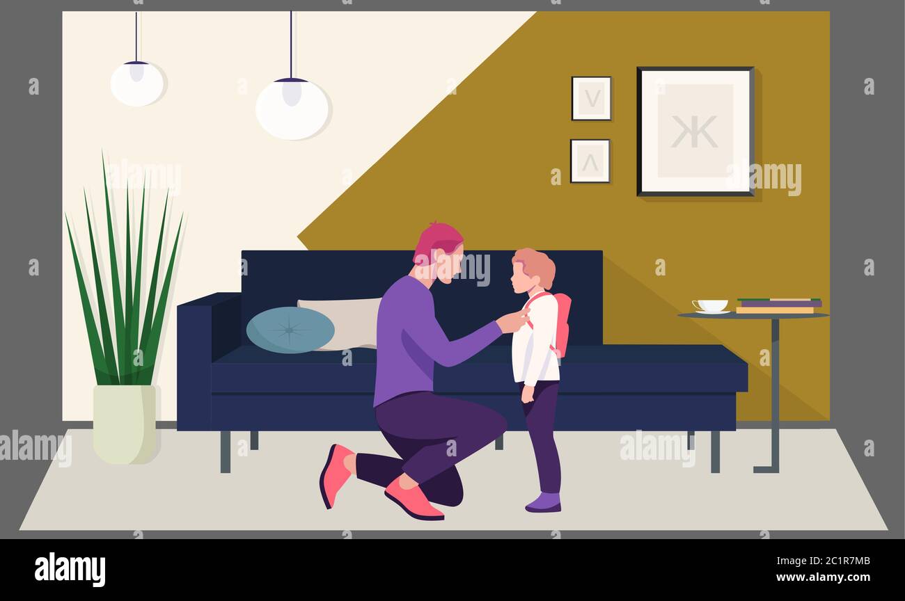 Man playing son smiling Stock Vector Images - Alamy