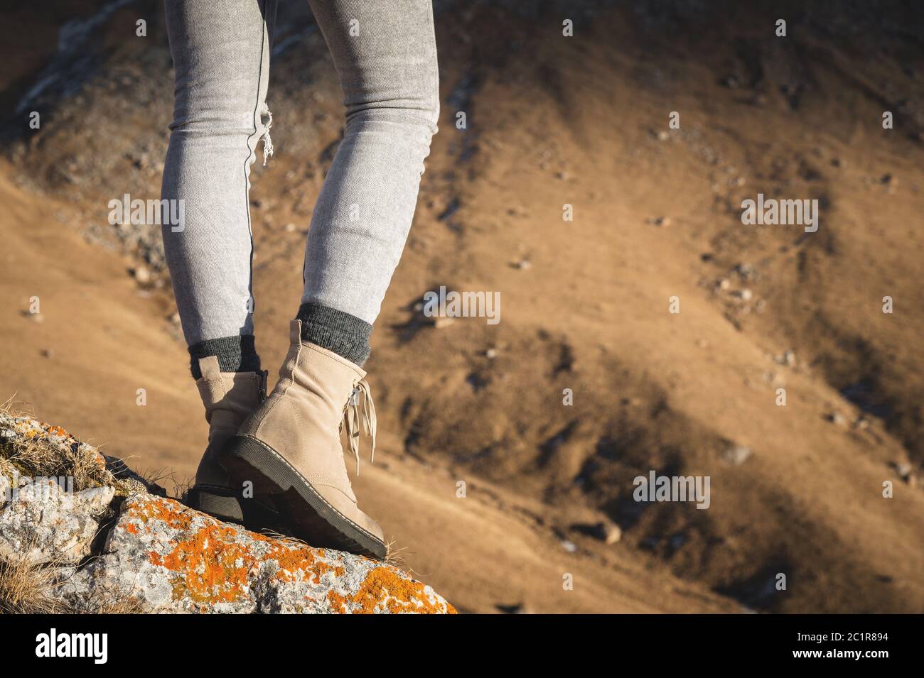 Top view female legs in hi-res stock photography and images - Alamy