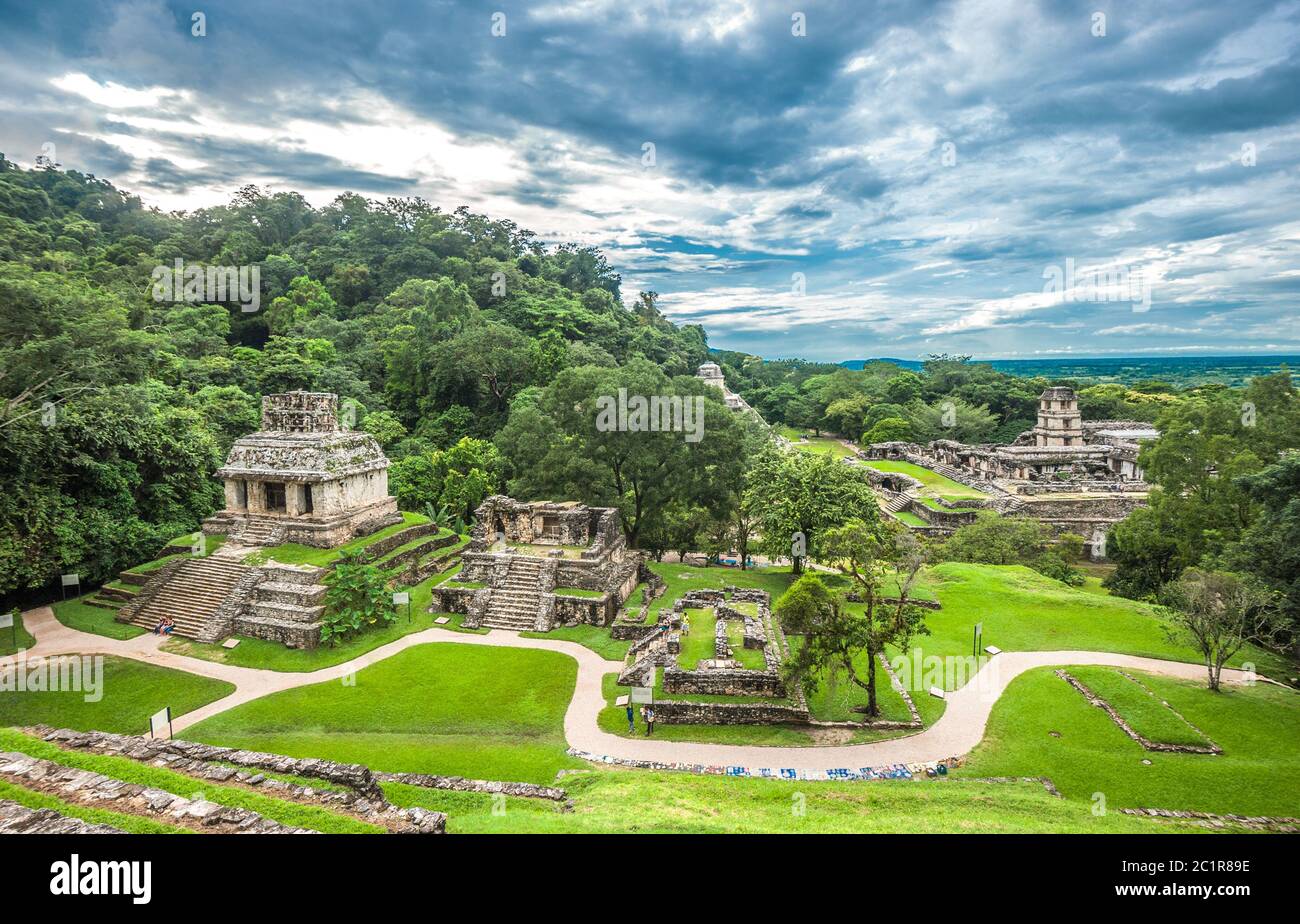 Ruins of Palenque, Chiapas, Mexico Stock Photo - Alamy