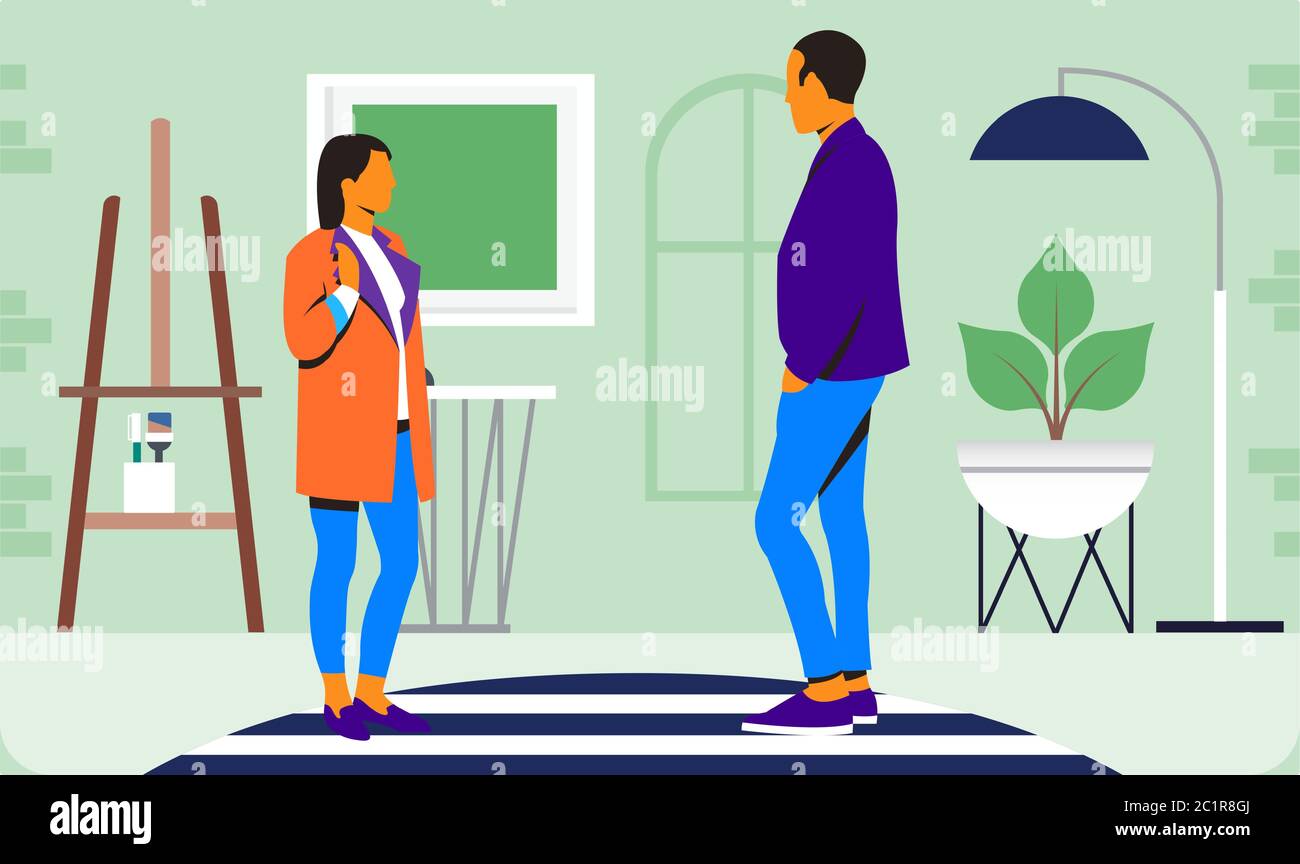 Arguing couple married Stock Vector Images - Alamy