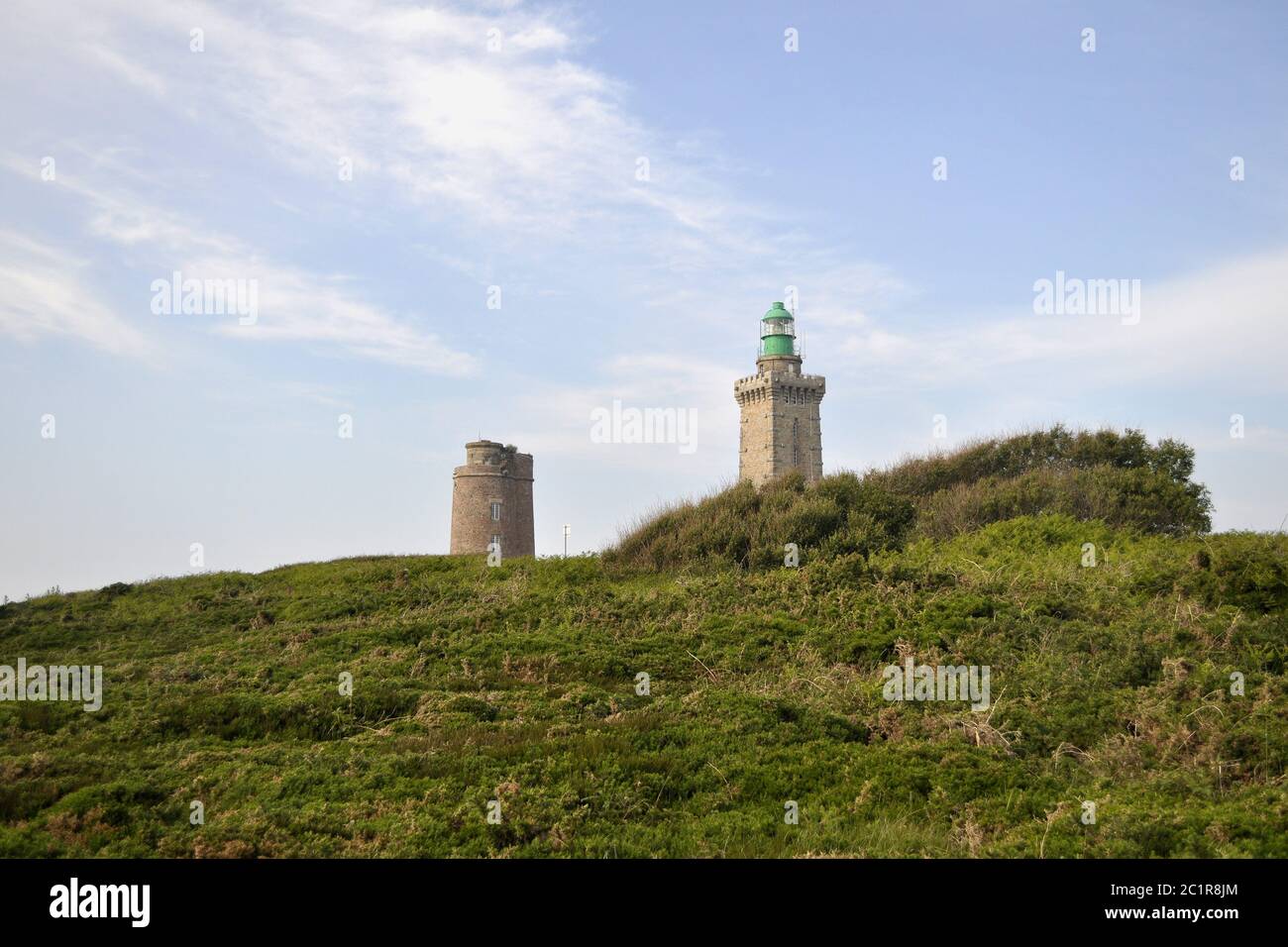 Lighthouse at Cap Frehel Stock Photo - Alamy