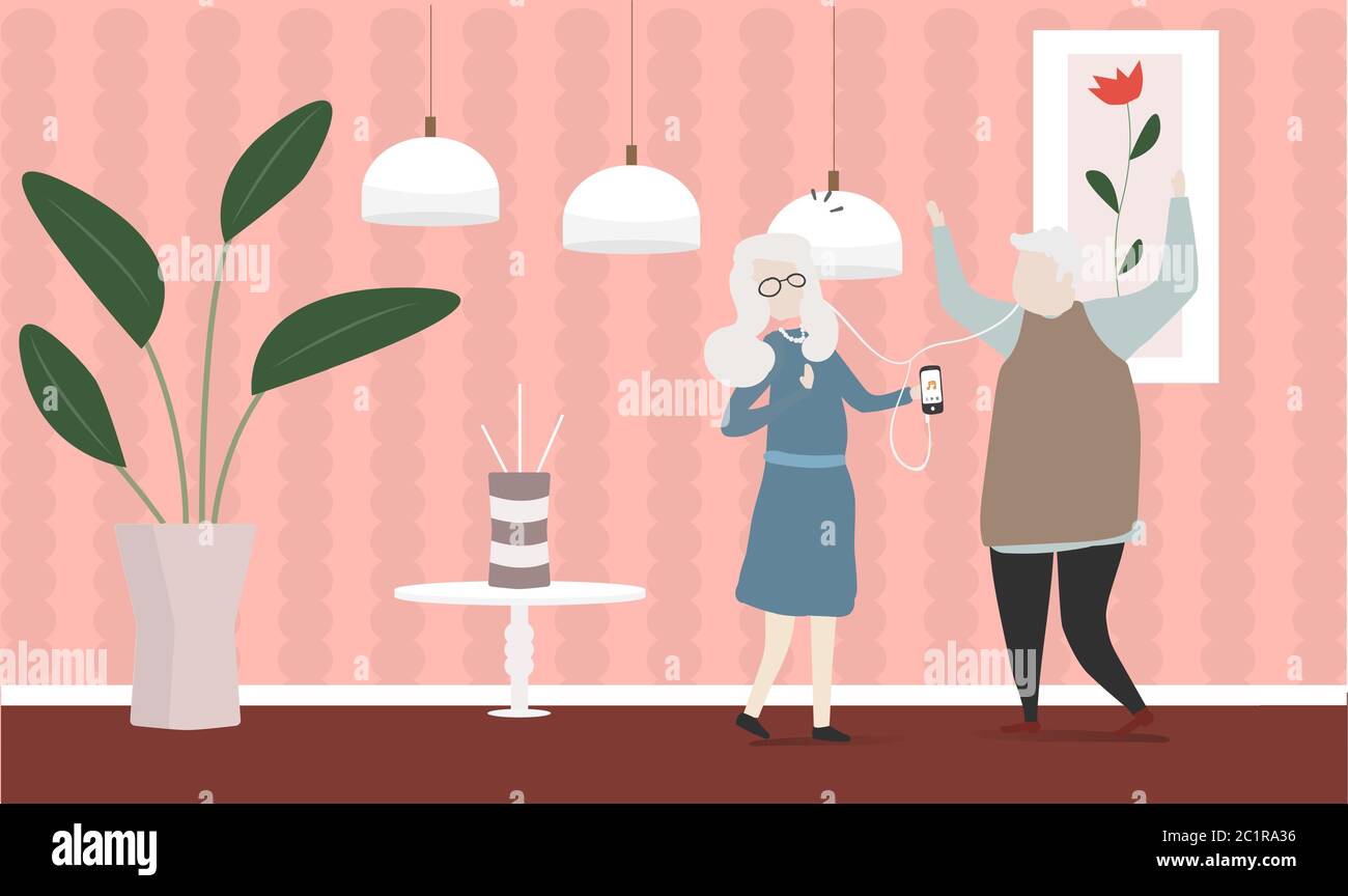 Couple and picnic Stock Vector Images - Alamy