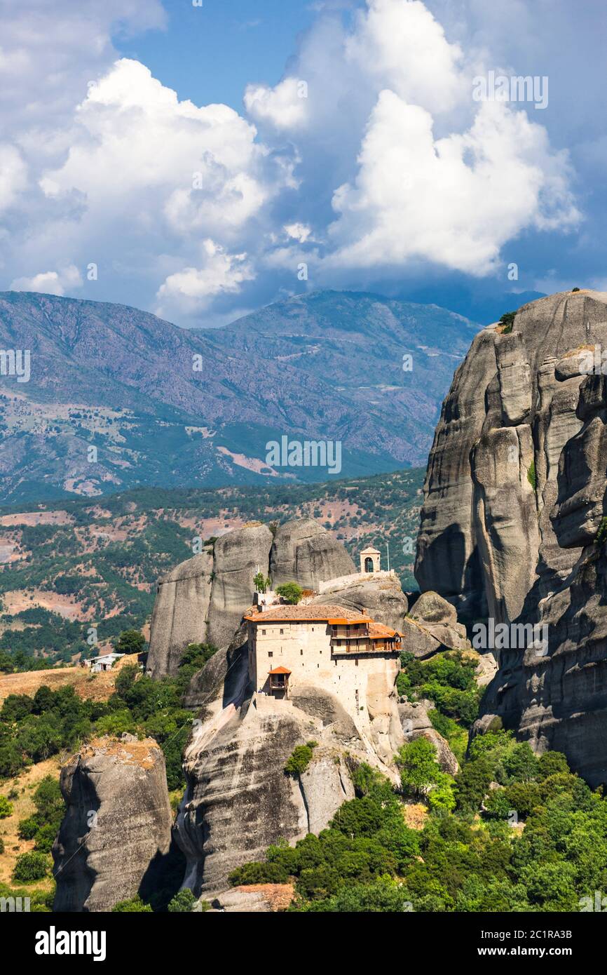 Meteora, Holy Monastery of Saint Nicholas, Agios Nikolaos, Monastery on ...