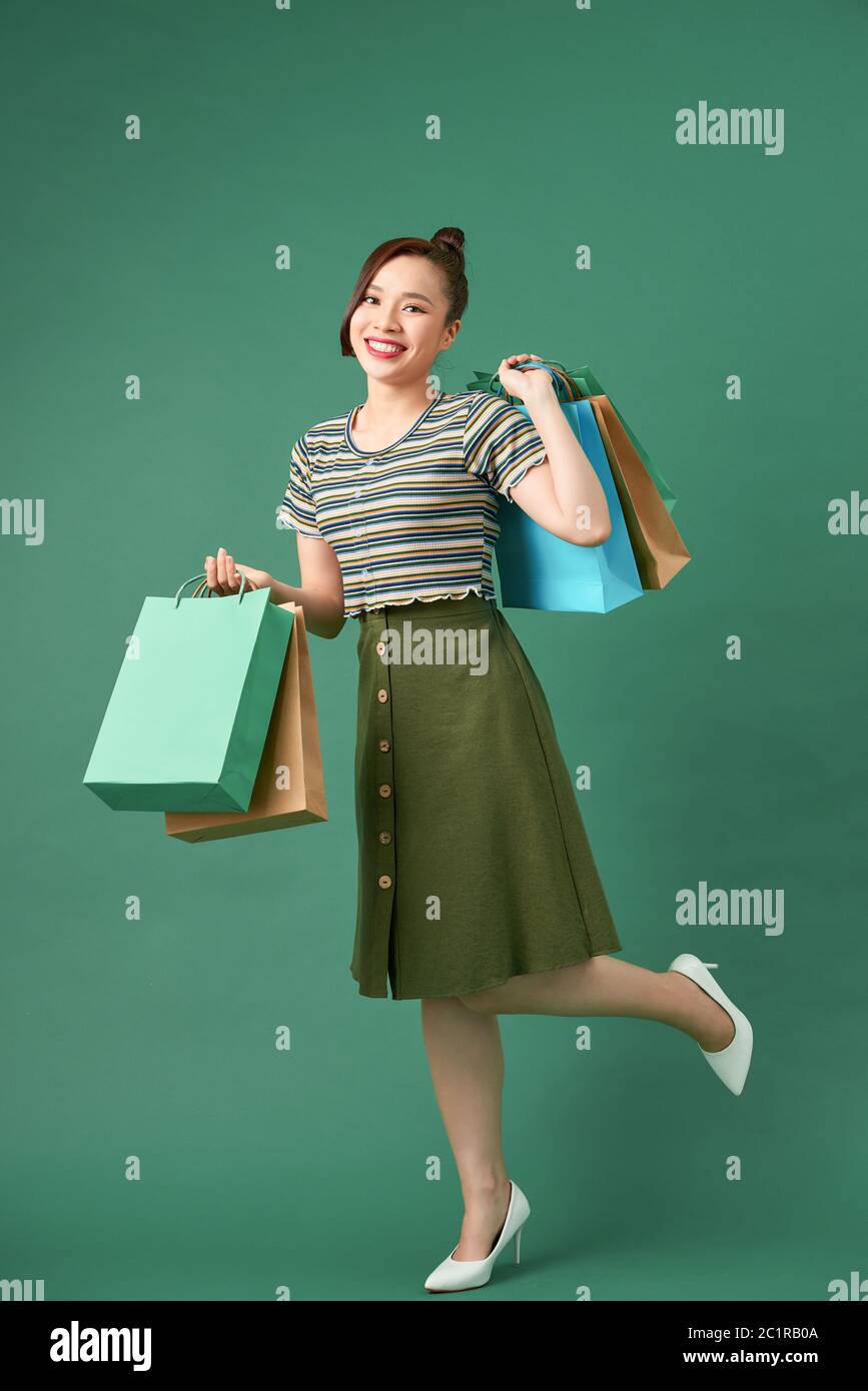 Happy stylish woman hi-res stock photography and images - Alamy