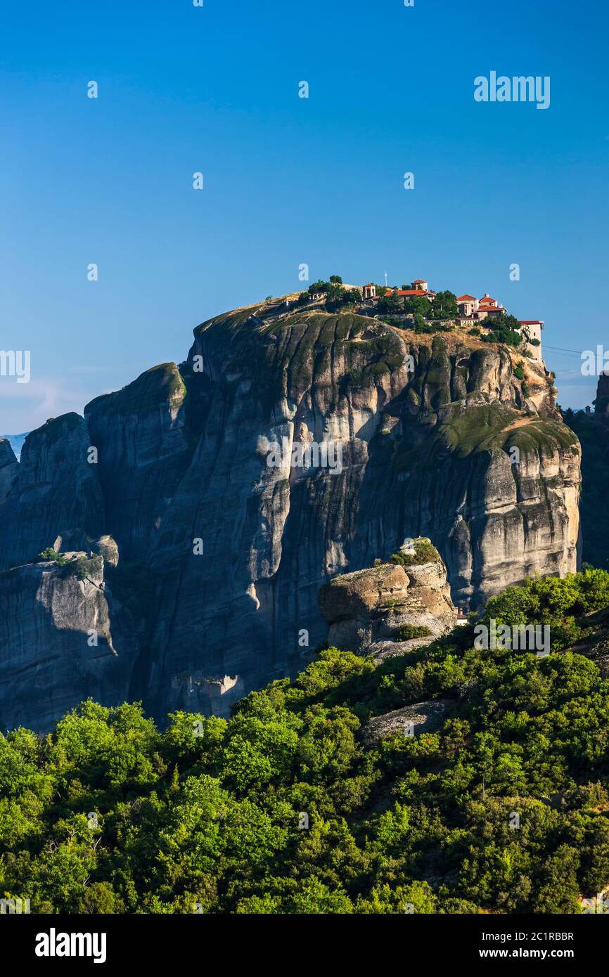 Meteora, The Great Meteoron Holy Monastery, Monastery on enormous ...