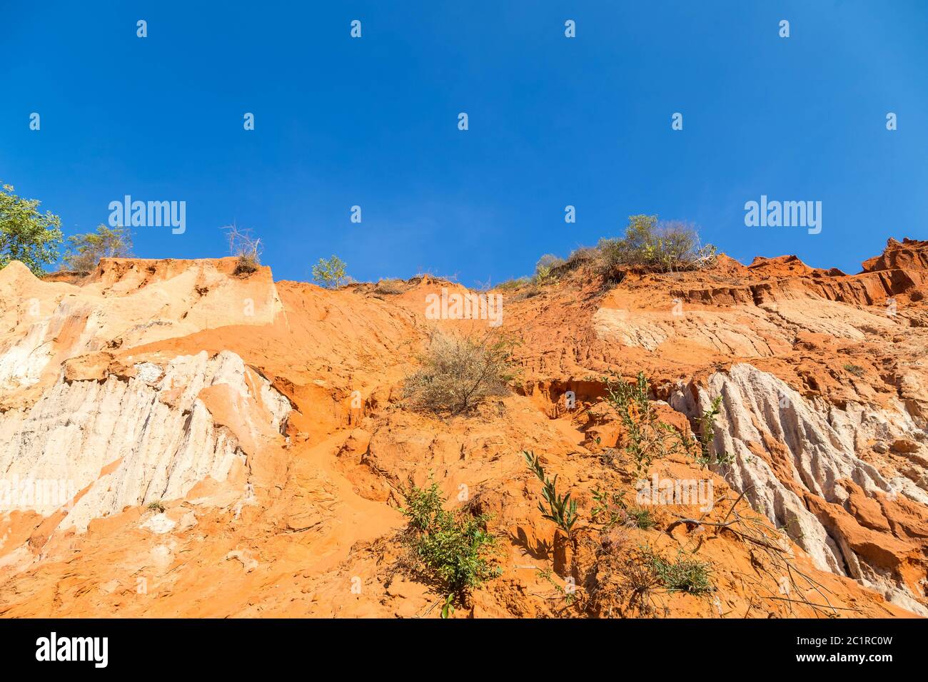 Beautiful red sand dune and sand formation in different colors Stock ...