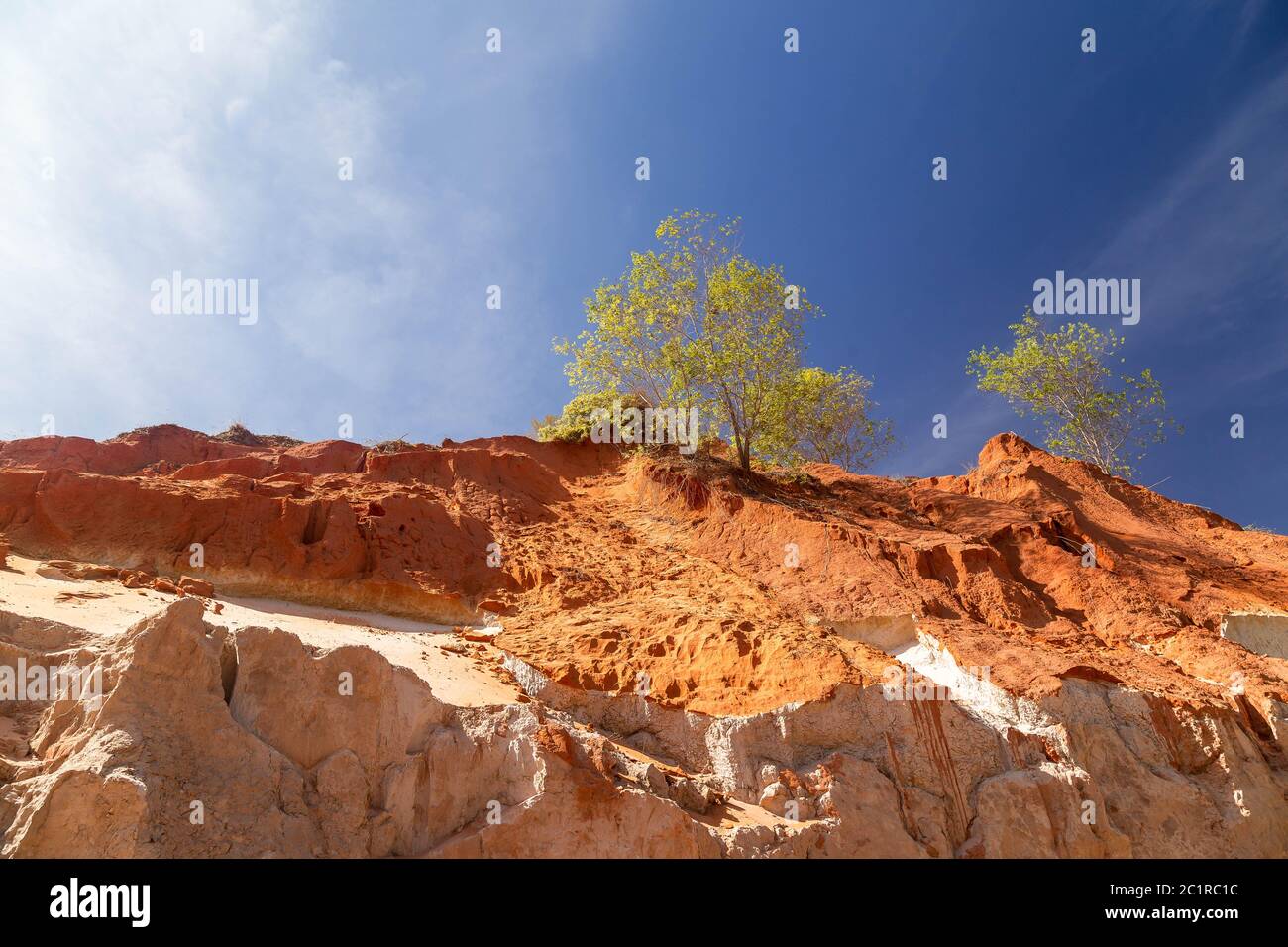 Beautiful red sand dune and sand formation in different colors Stock ...