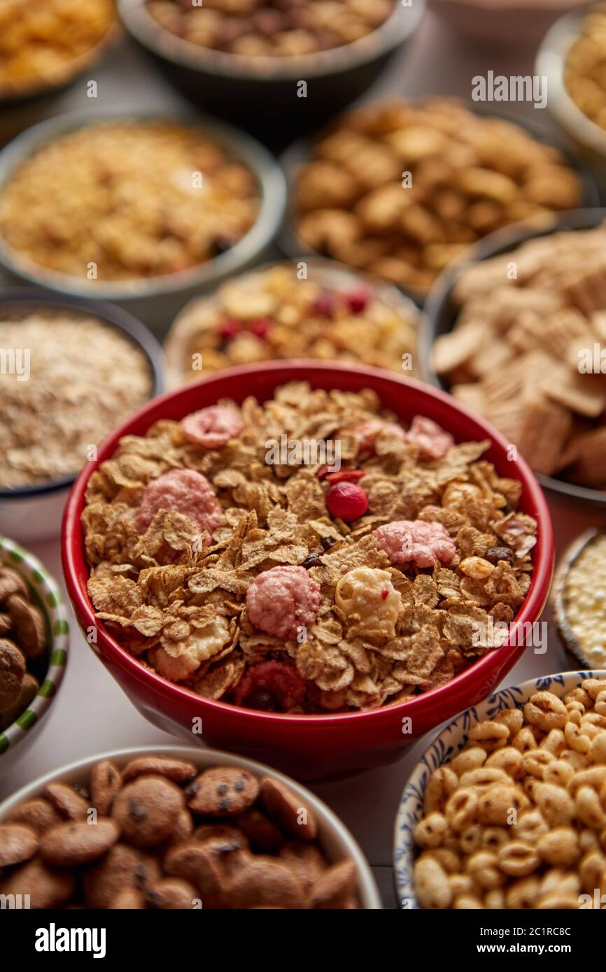 Different breakfast cereals honey hi-res stock photography and images ...
