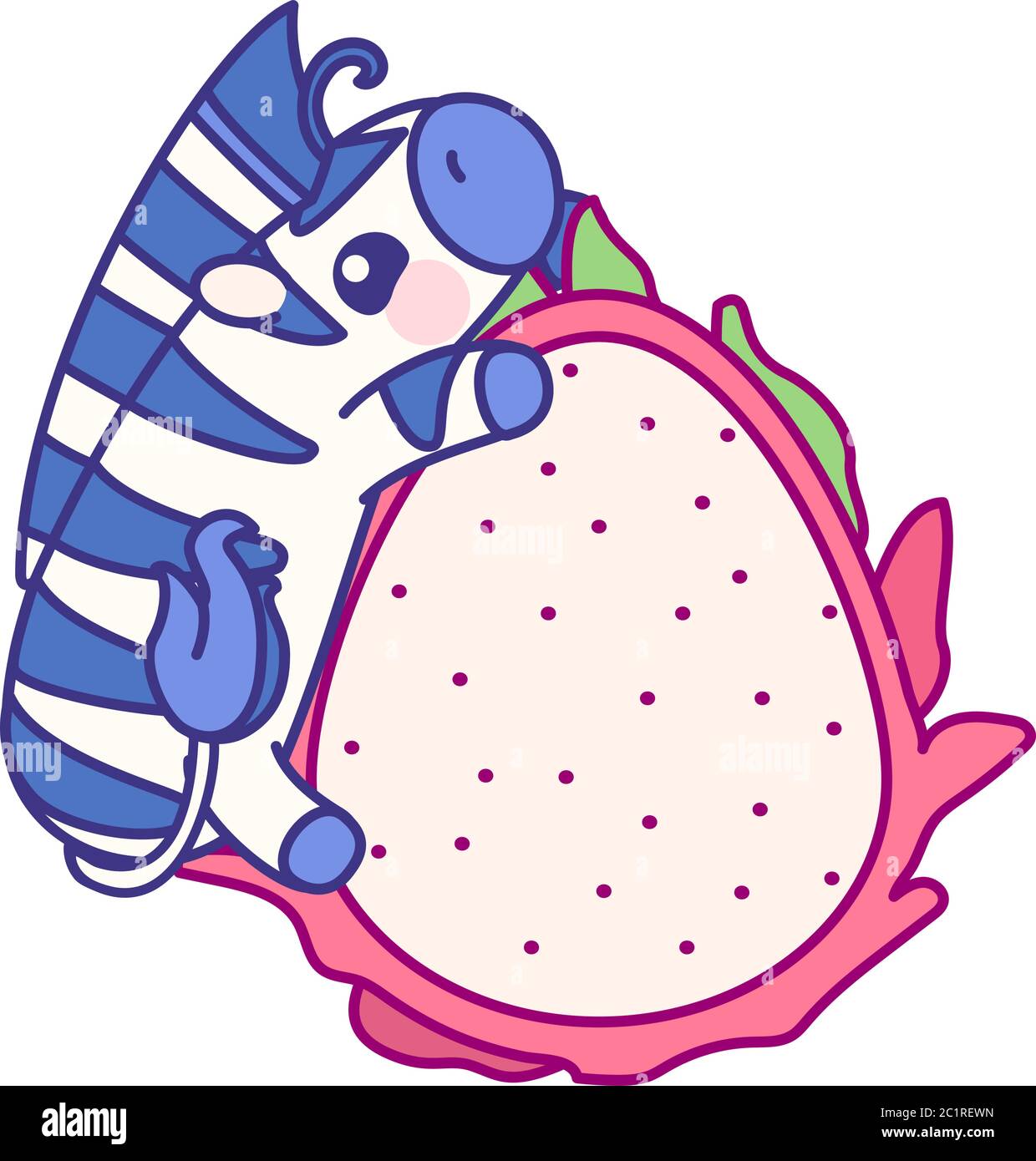 Cute pitaya Stock Vector Images - Alamy