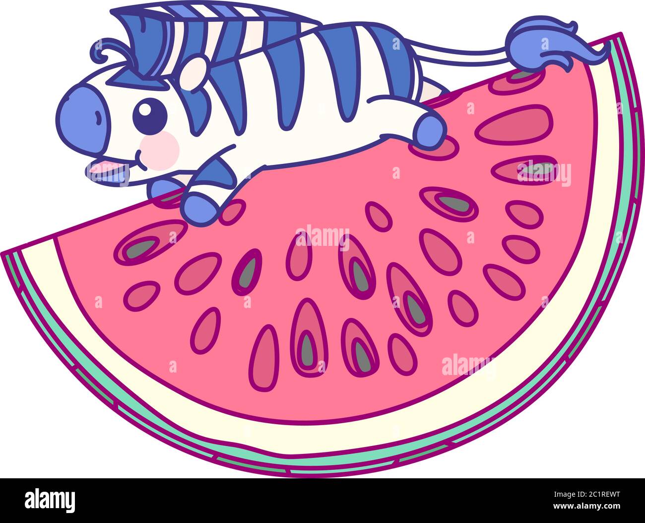 Baby watermelon Stock Vector Images - Alamy