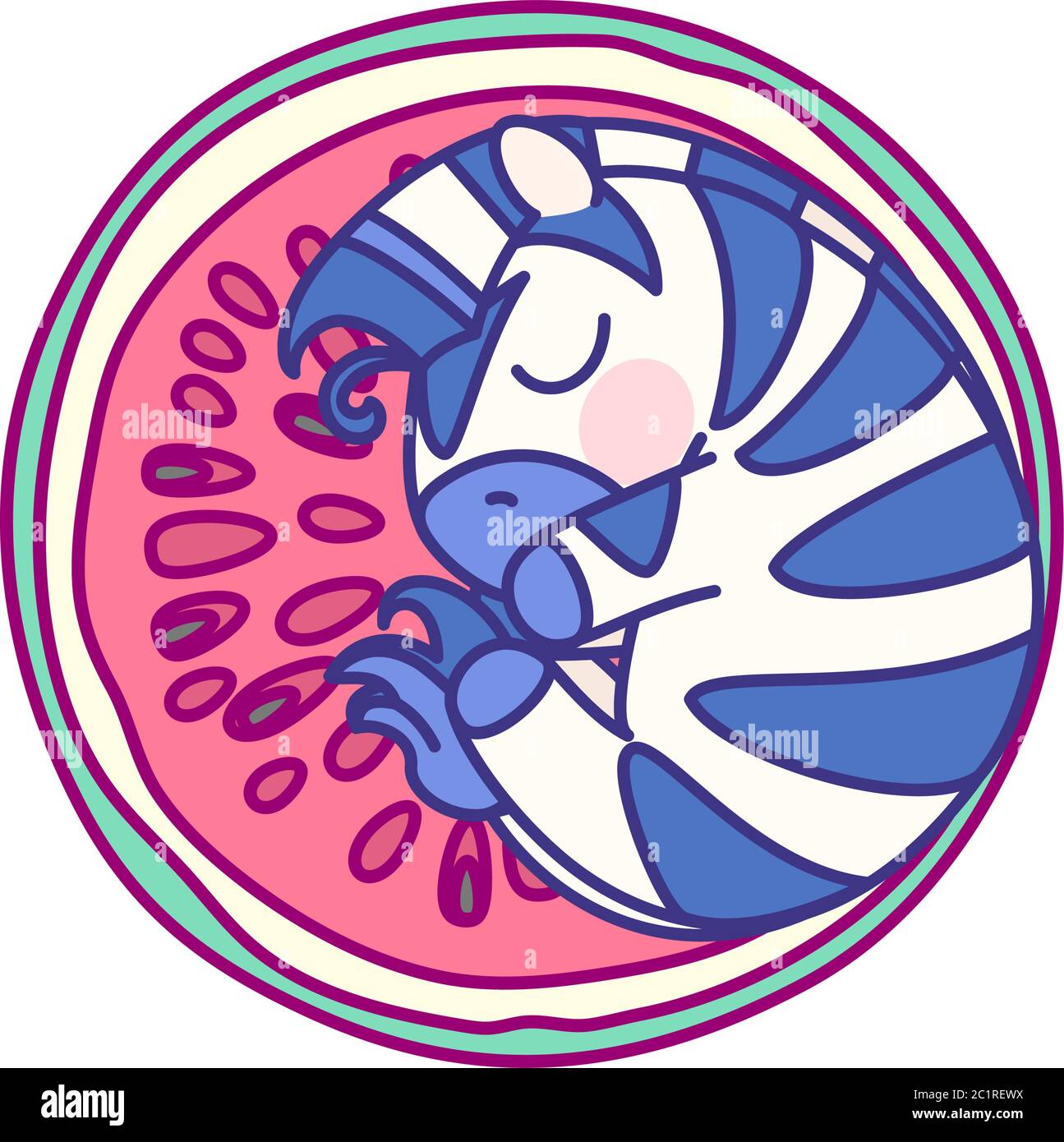 Zebra striped wall zoo Stock Vector Images - Alamy