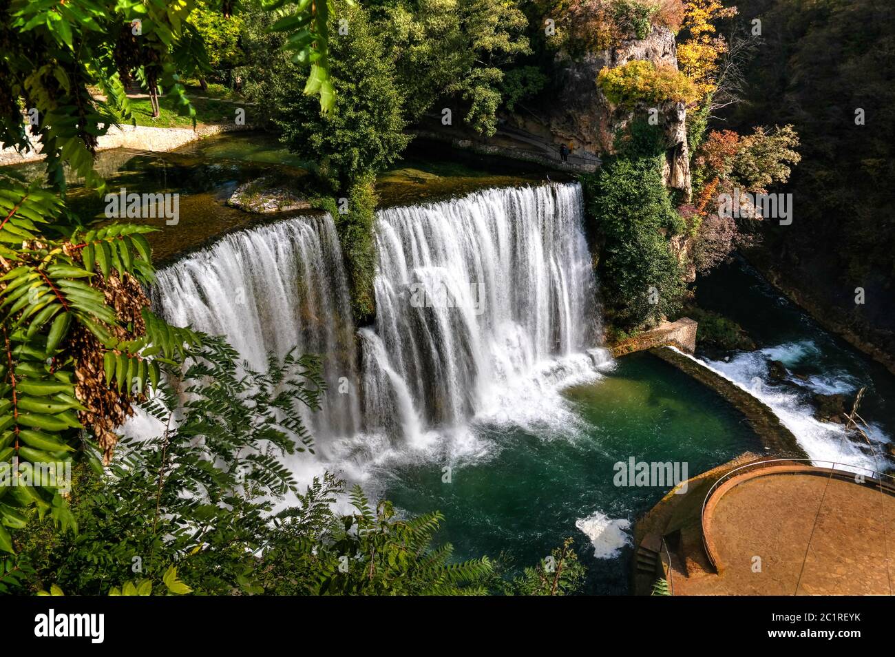 Jajce waterfalls hi-res stock photography and images - Alamy