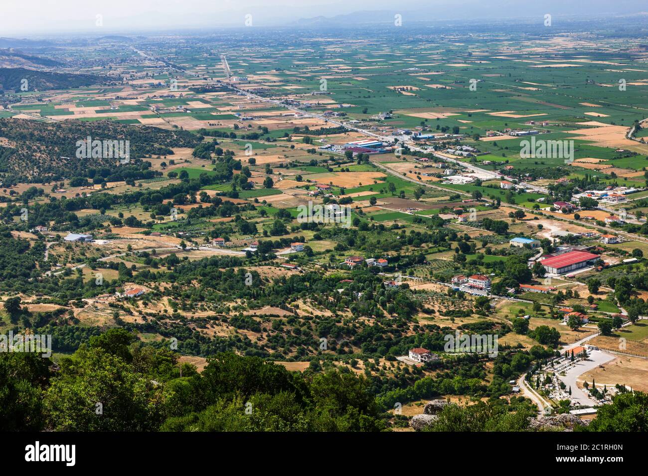 Meteora, View of Thessaly Plain, from Monastery of St. Stephen, Agios ... Meteora, View of Thessaly Plain, from Monastery of St. Stephen, Agios ...