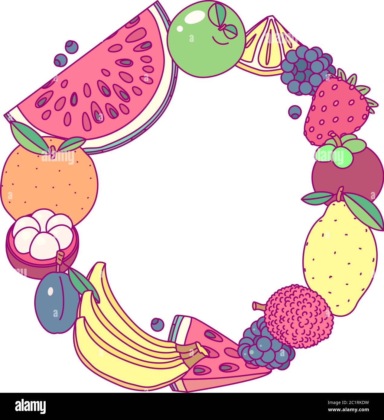 Circle Border Clip Art Fruit Fruit Border, Fruits Fruity, Fruit
