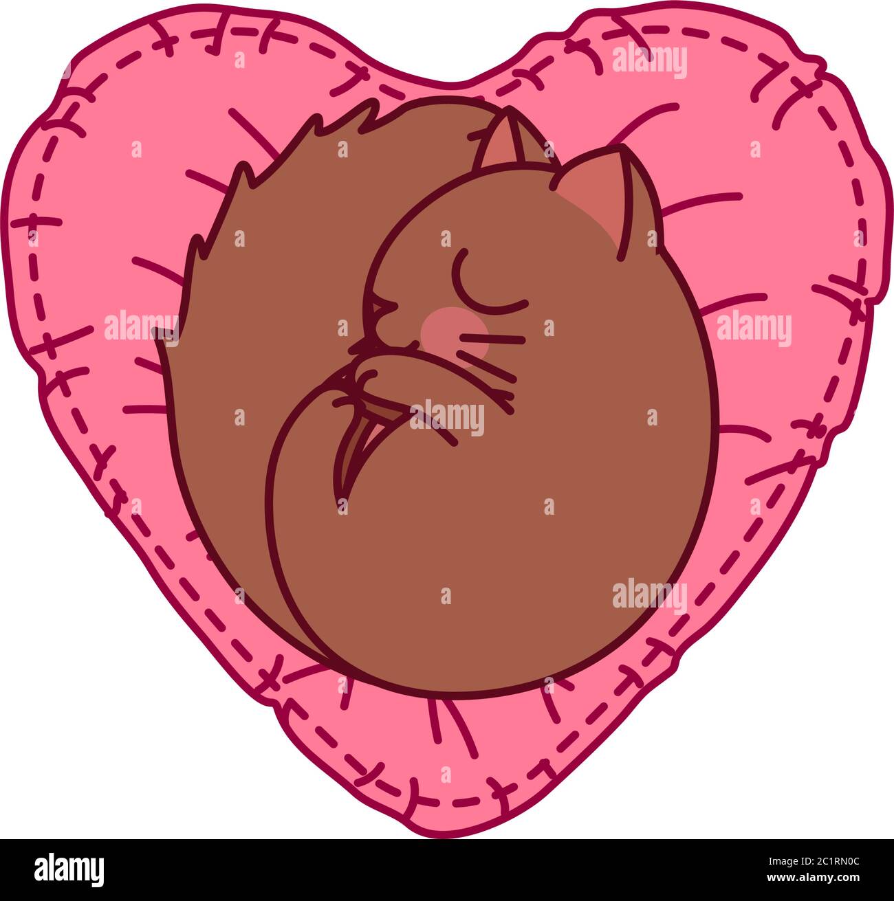 vector cute cartoon little cat. cartoon character Stock Vector Image ...