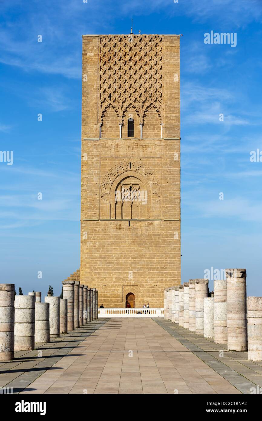 The Hassan Tower in Rabat, Morocco Stock Photo - Alamy