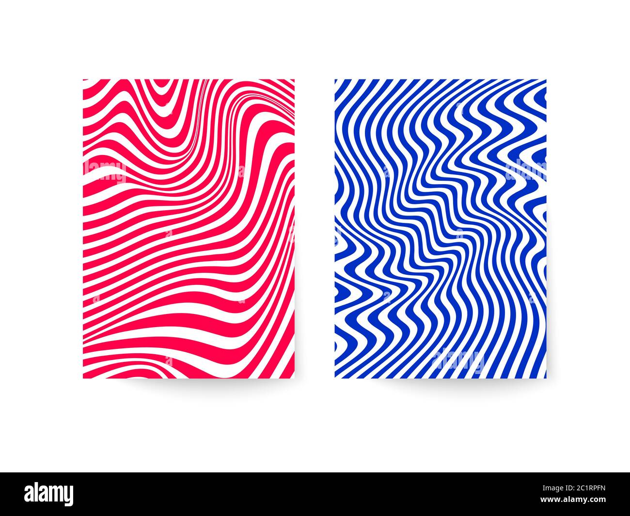Template for booklet, flyer, brochure or poster in optical illusion ...
