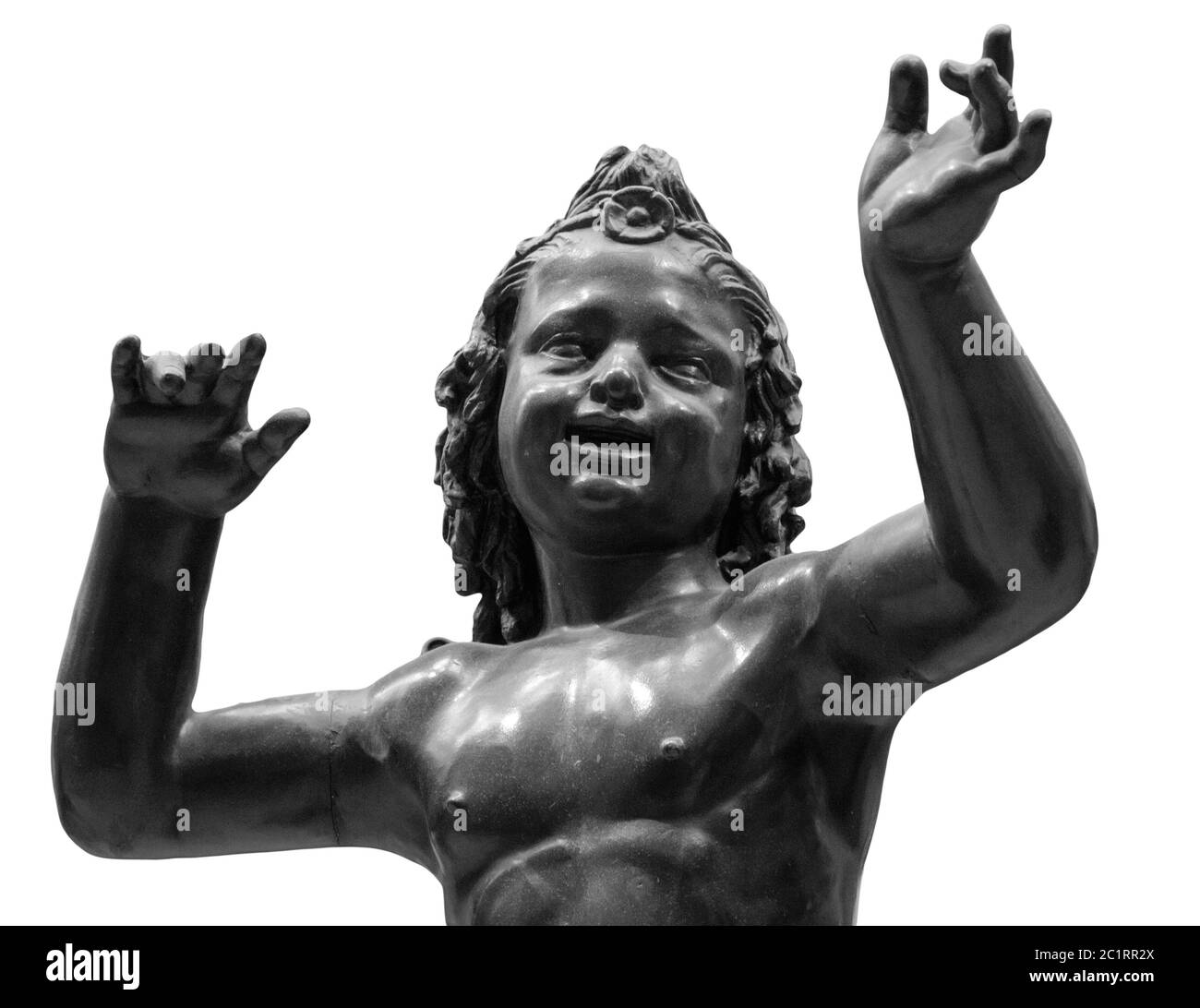 Roman statue isolated over white background Stock Photo - Alamy