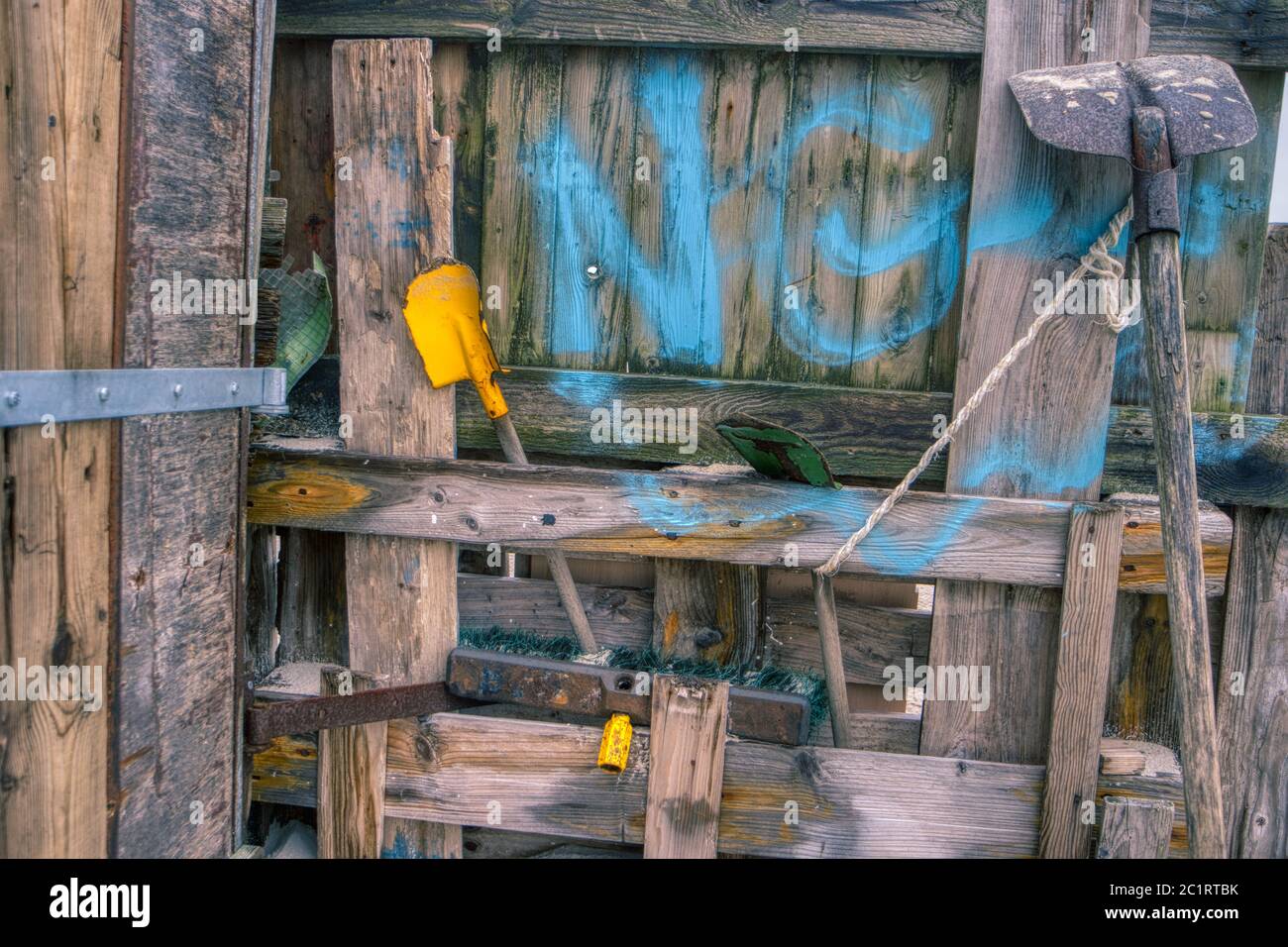 Objects out of Flotsam and Jetsam Stock Photo - Alamy