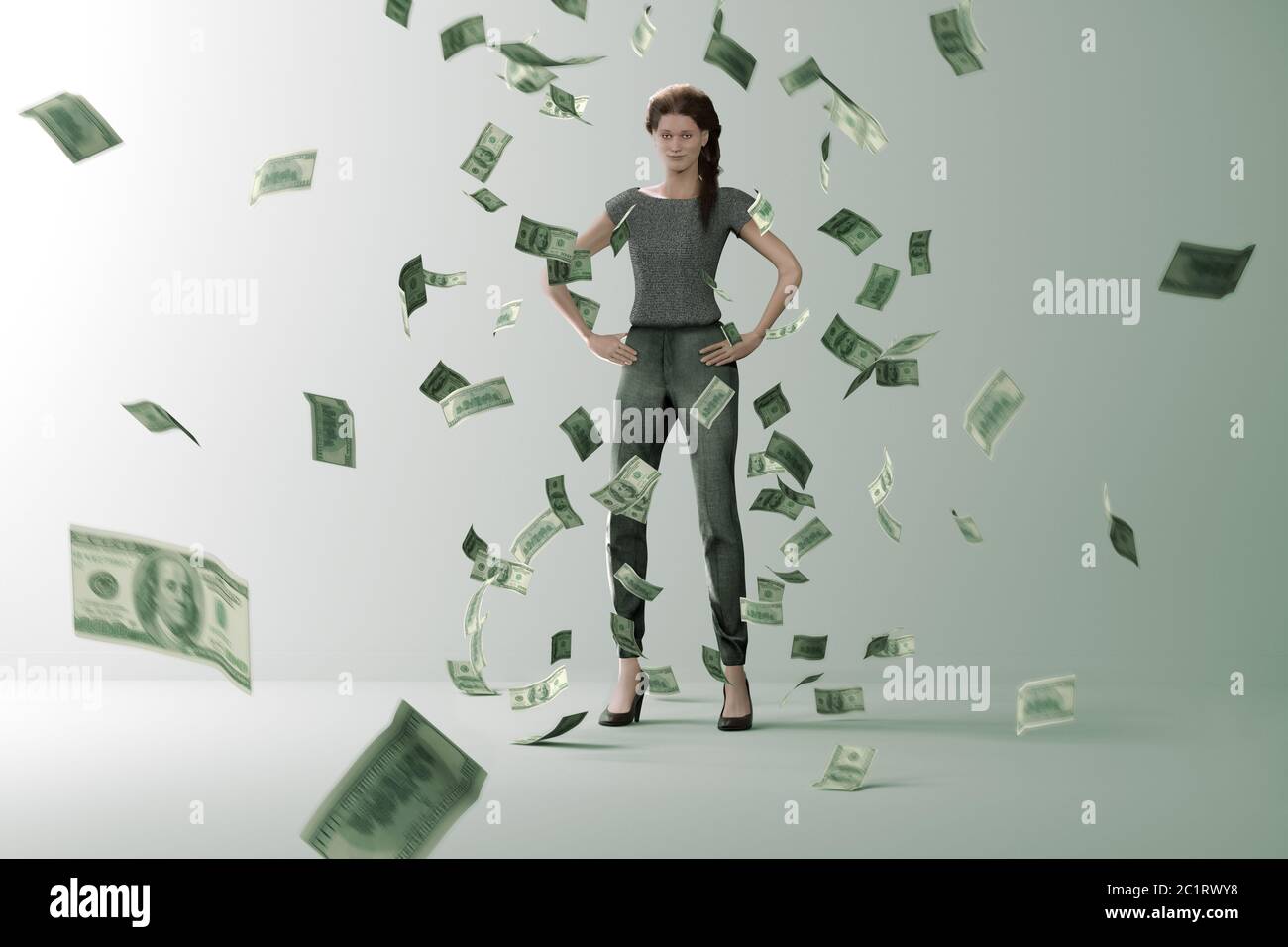 Money flying hi-res stock photography and images - Alamy
