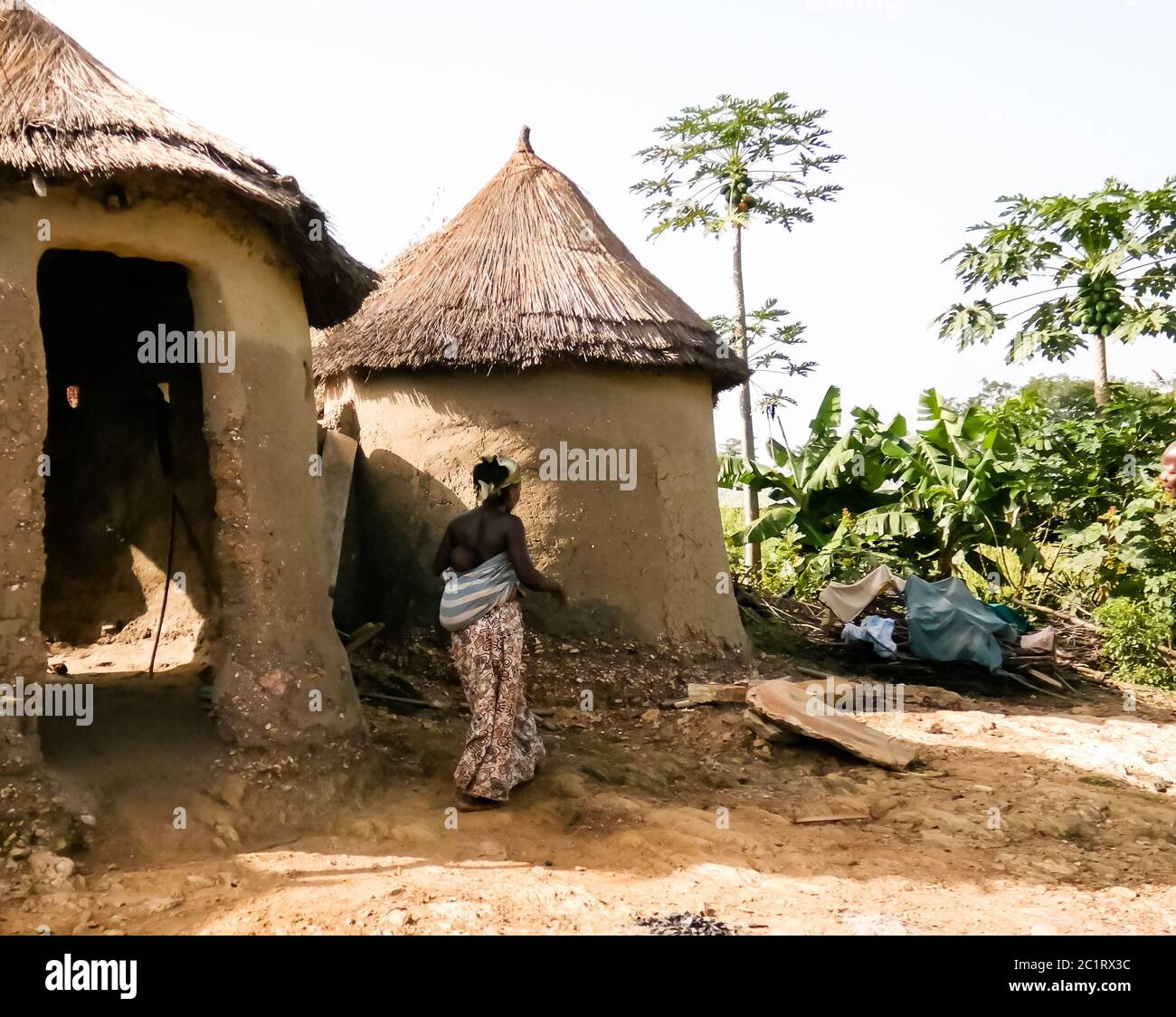 Traditional Ewe people village , Tatale region , Togo Stock Photo - Alamy