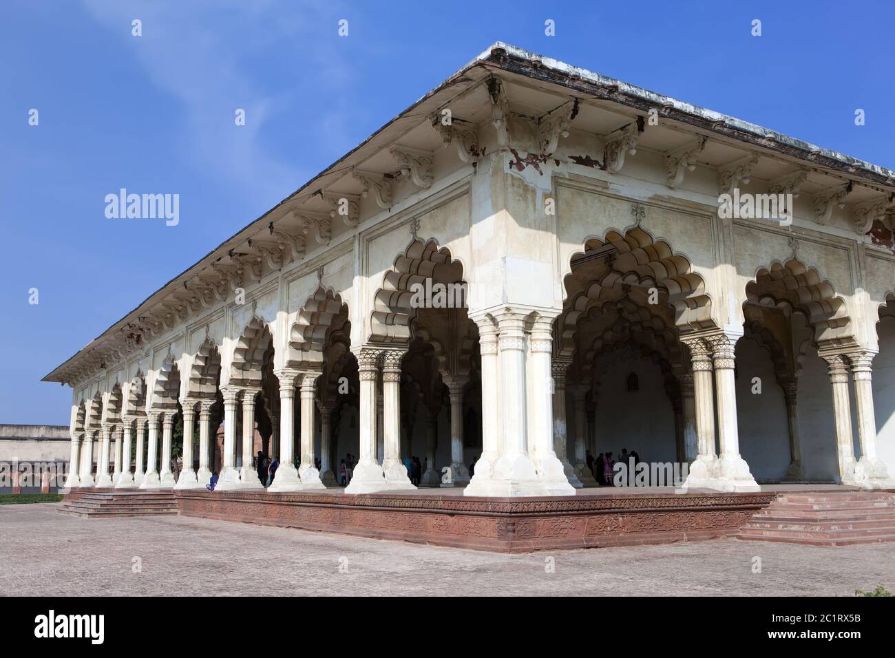 The white palace in the Red fort. Agra. India Stock Photo - Alamy