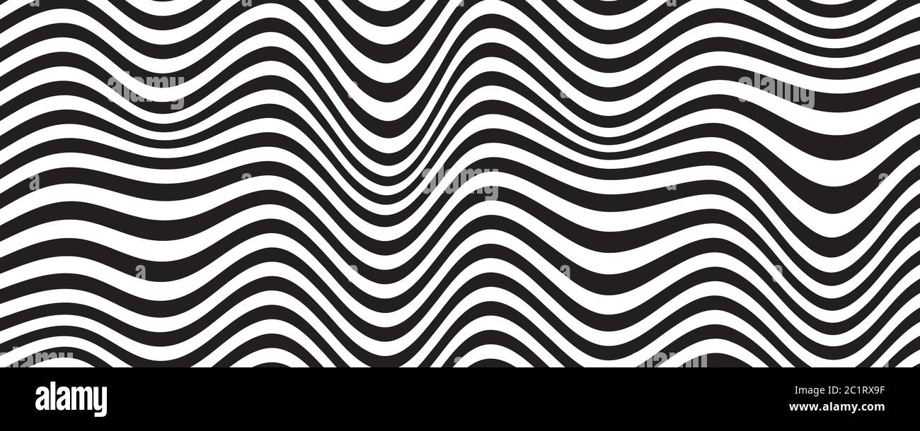 Distorted line background. Opt illusion pattern. Optical illusion of ...