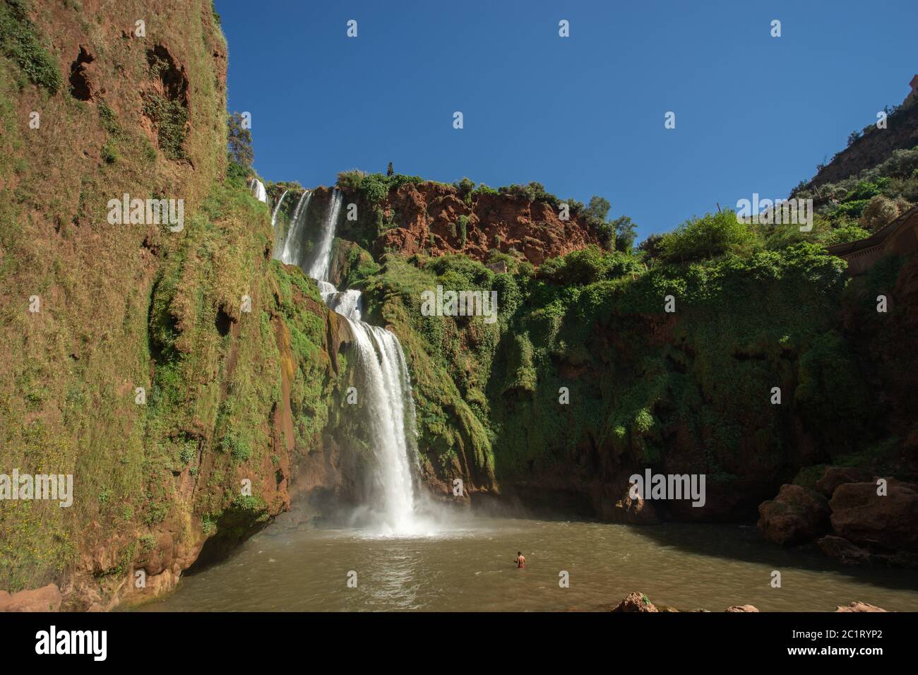 Ouzoud Waterfalls highest Waterfalls of Morocco Stock Photo - Alamy