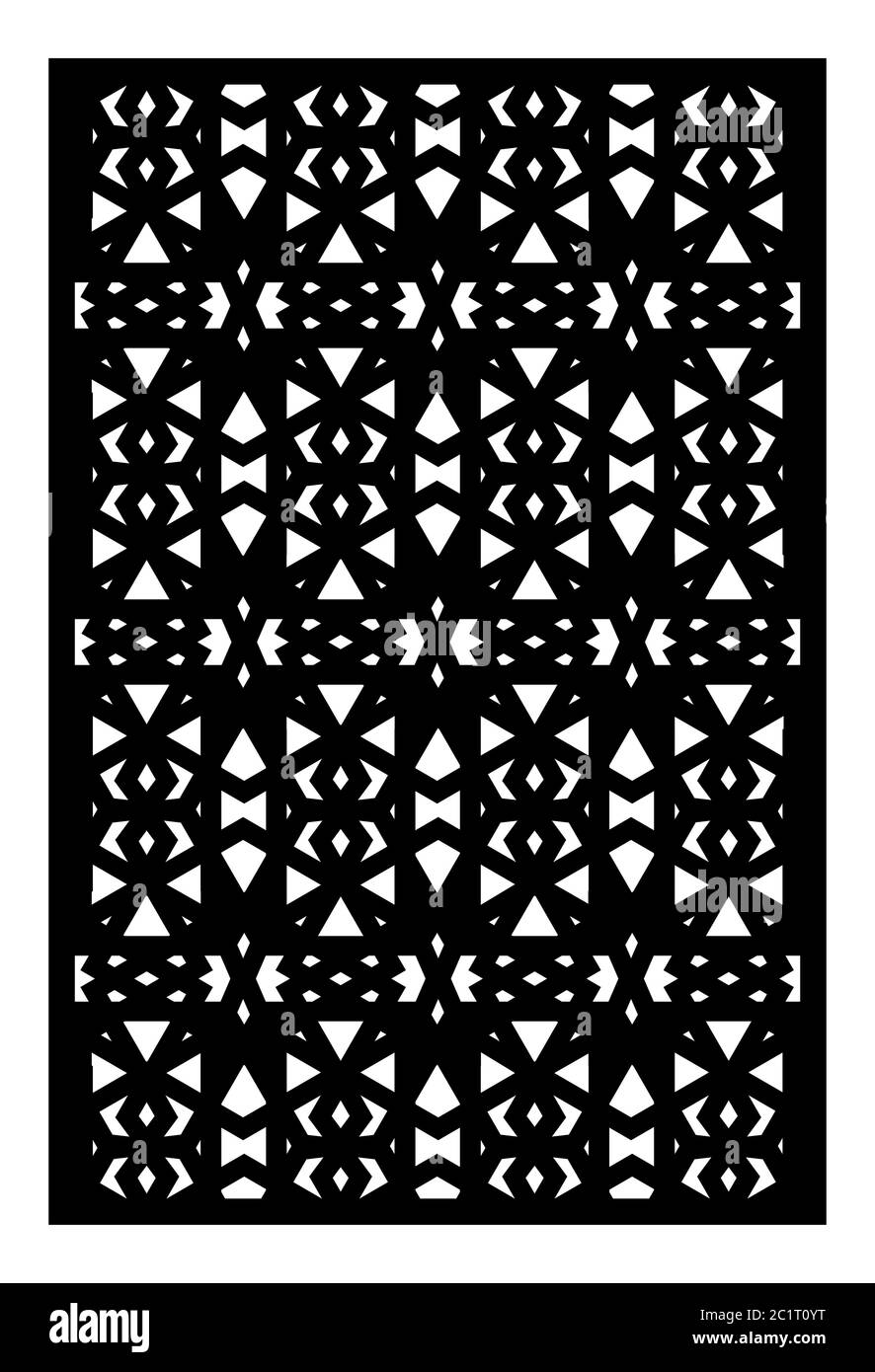 Decorative vector panel for laser cutting. Template for interior ...