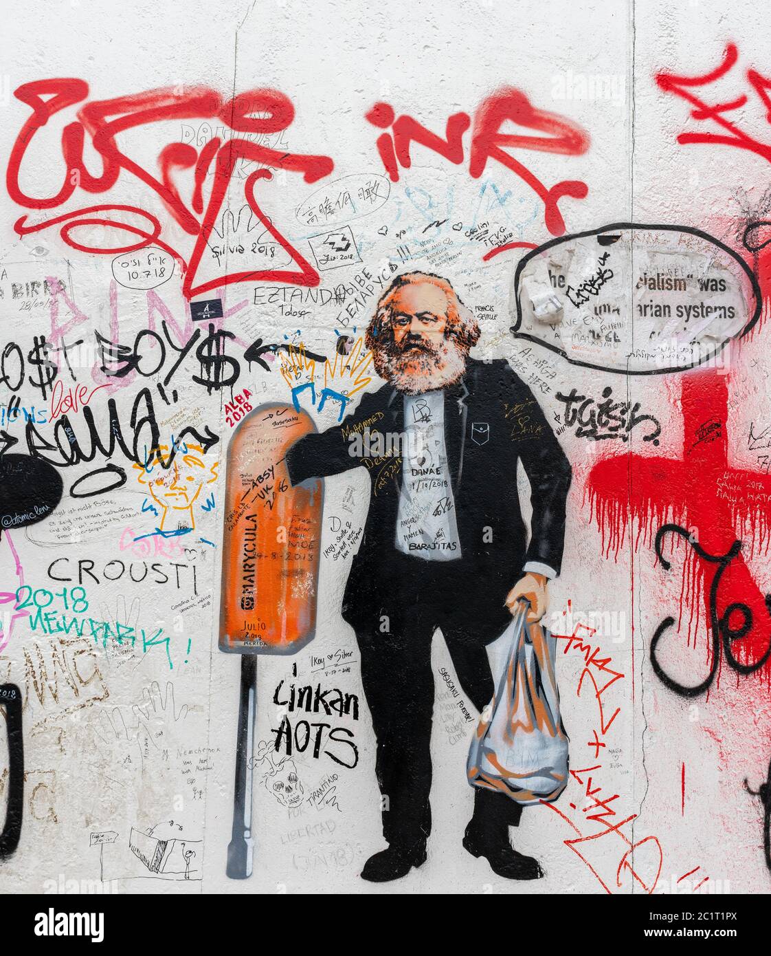 Marx graffiti hi-res stock photography and images - Alamy